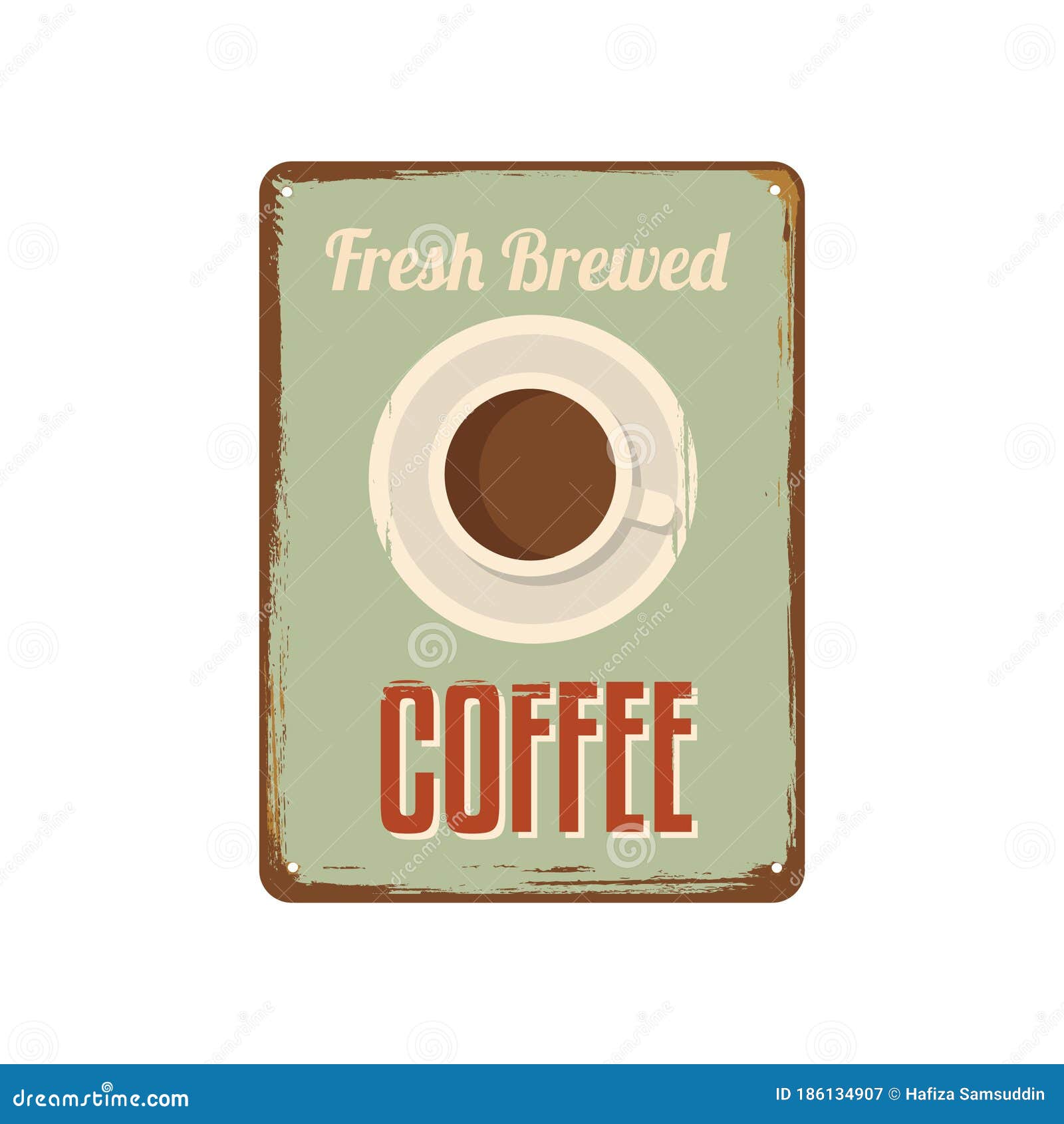 Coffee Signboard. Vector Illustration Decorative Design Stock ...