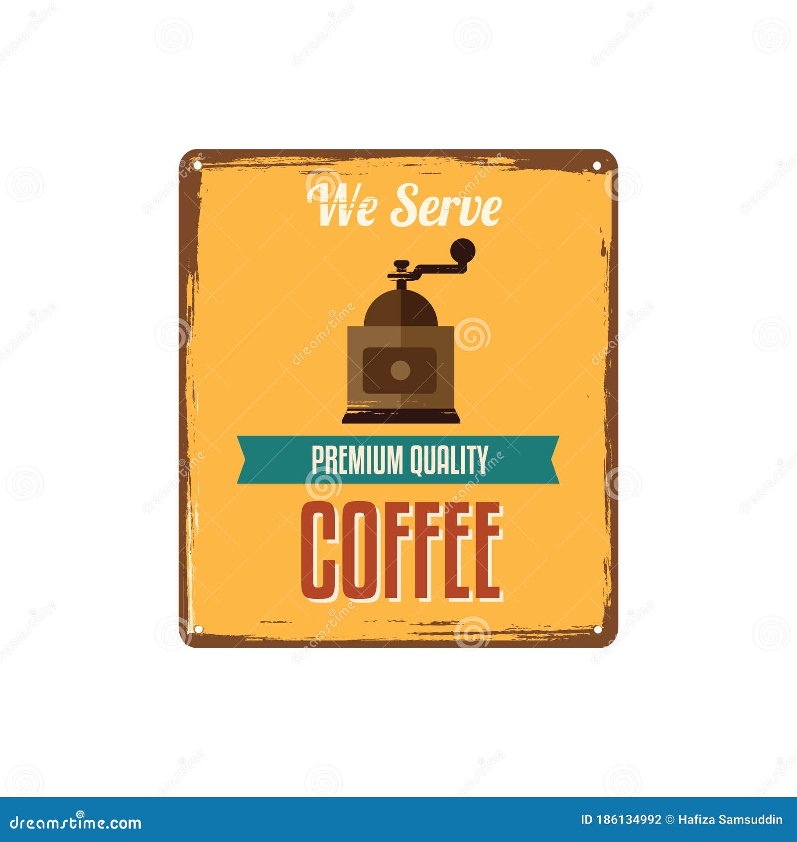 Coffee Signboard. Vector Illustration Decorative Design Stock ...