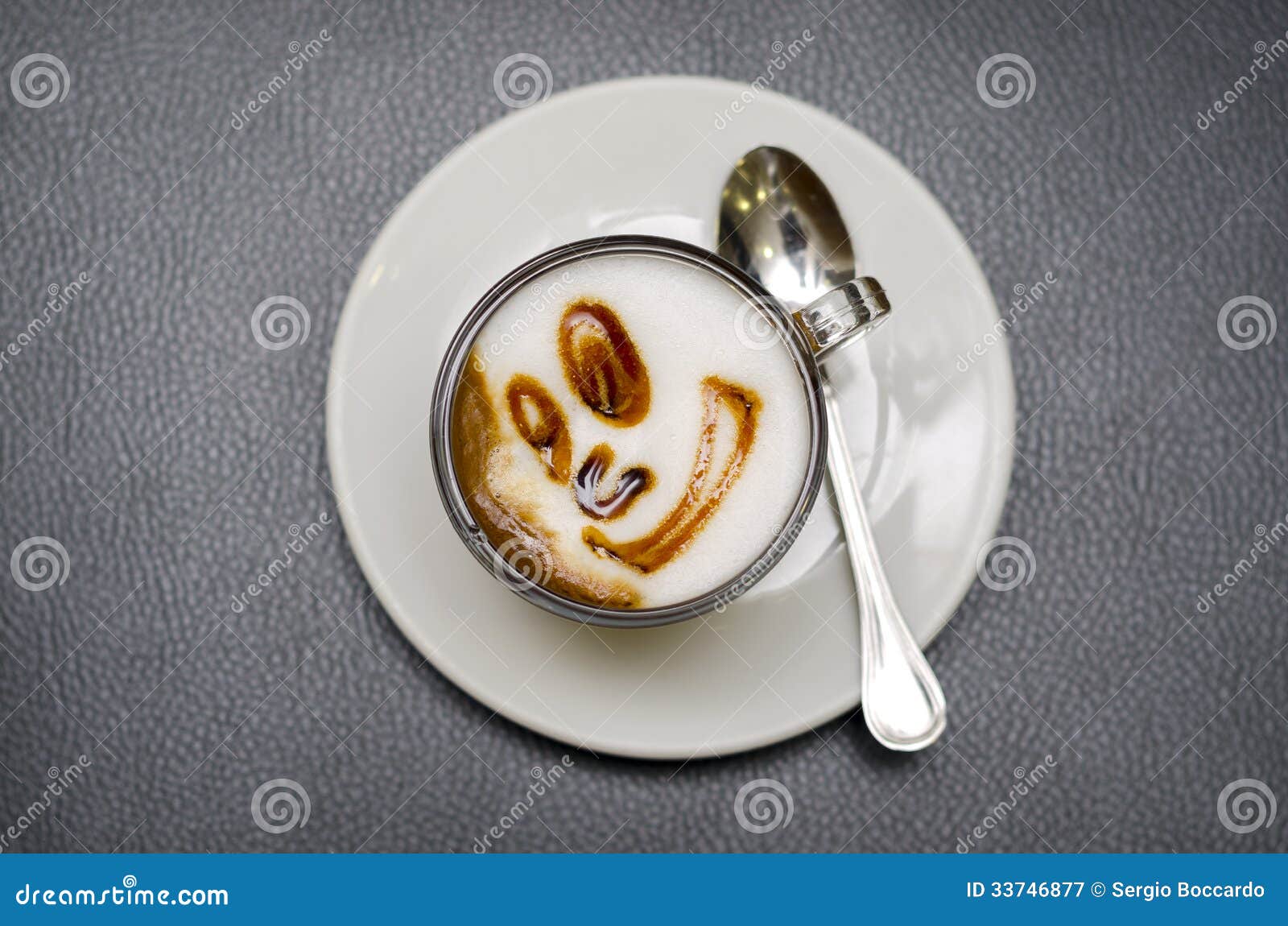 Coffee with a smile stock image. Image of face, decoration - 33746877