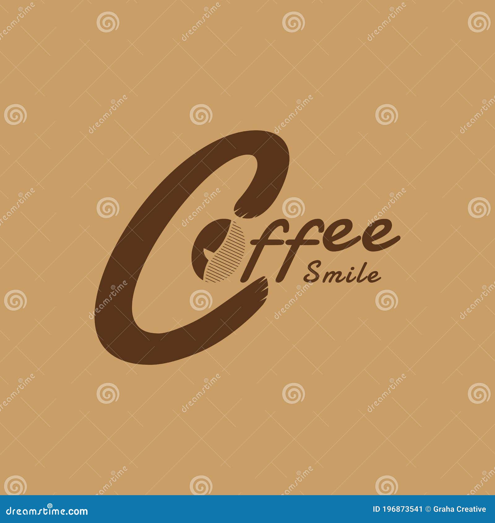 COFFEE SMILE stock vector. Illustration of colorful - 196873541