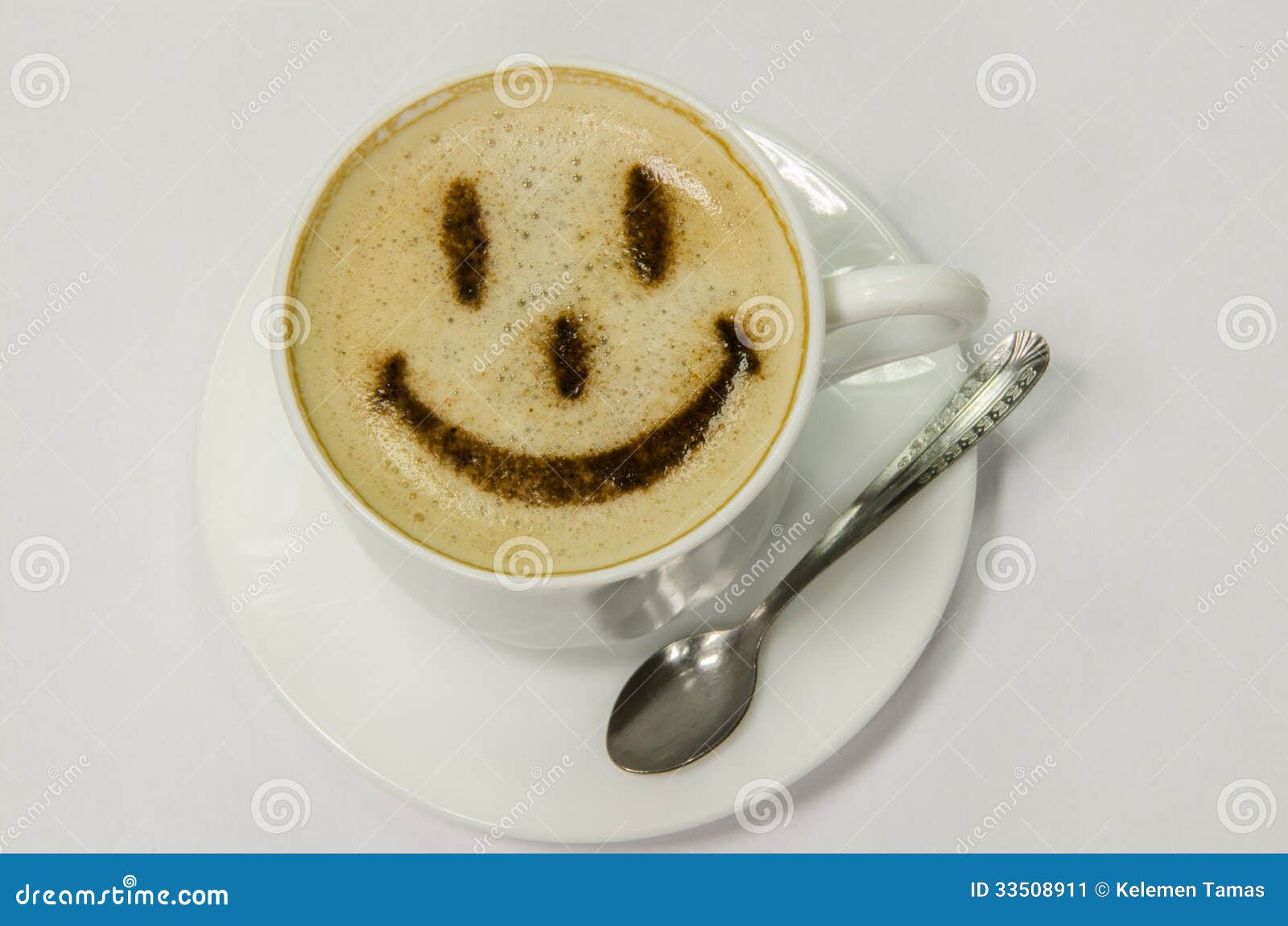 Coffee with smiley stock image. Image of roasted, aroma - 33508911