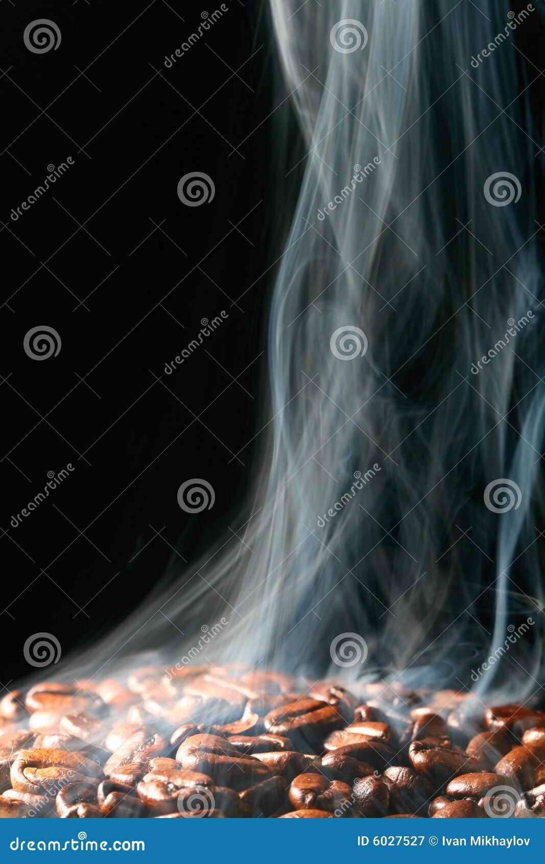 Coffee in smoke stock image. Image of heap, aromatherapy - 6027527