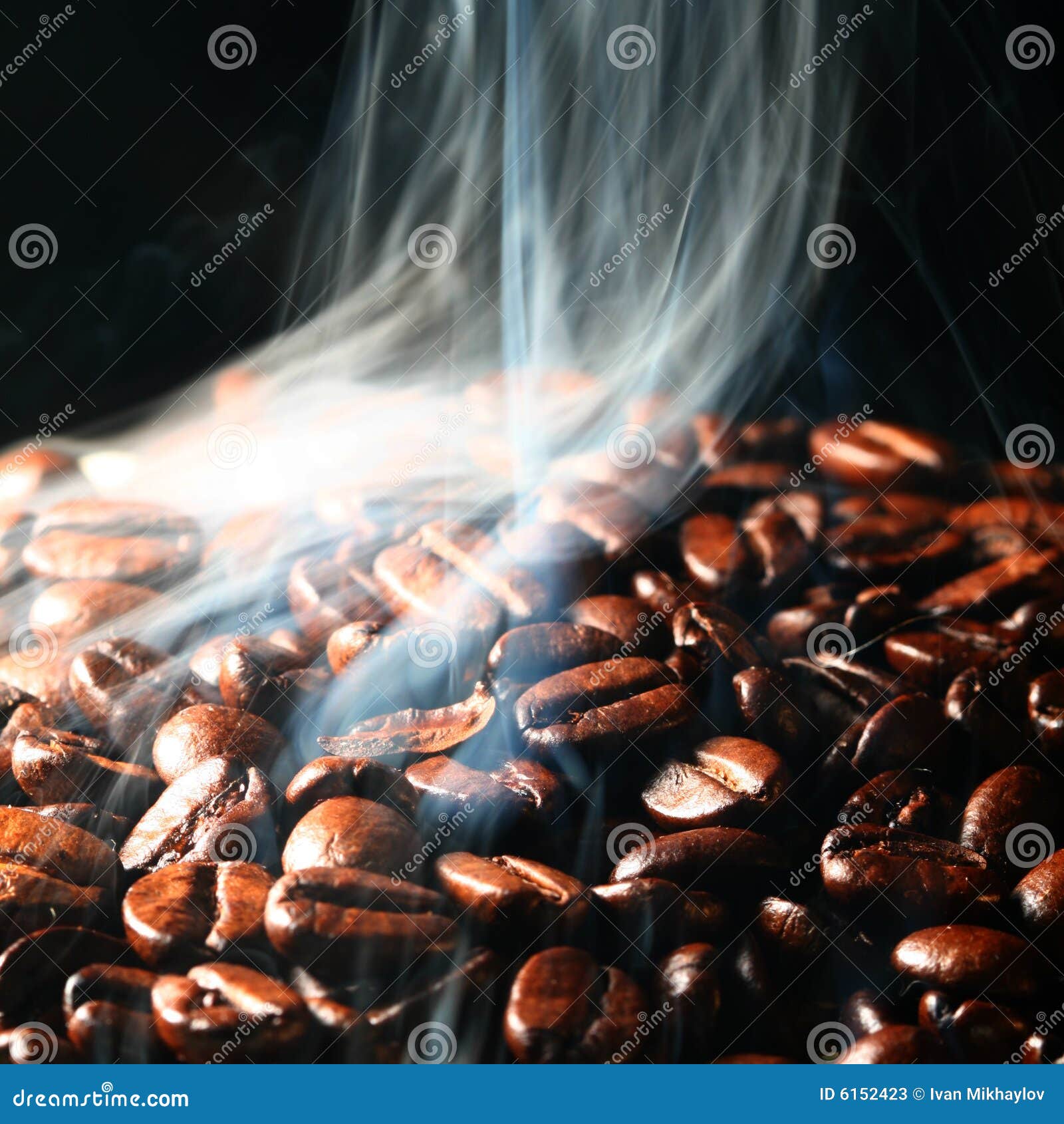 Coffee in smoke stock image. Image of aromatherapy, espresso - 6152423