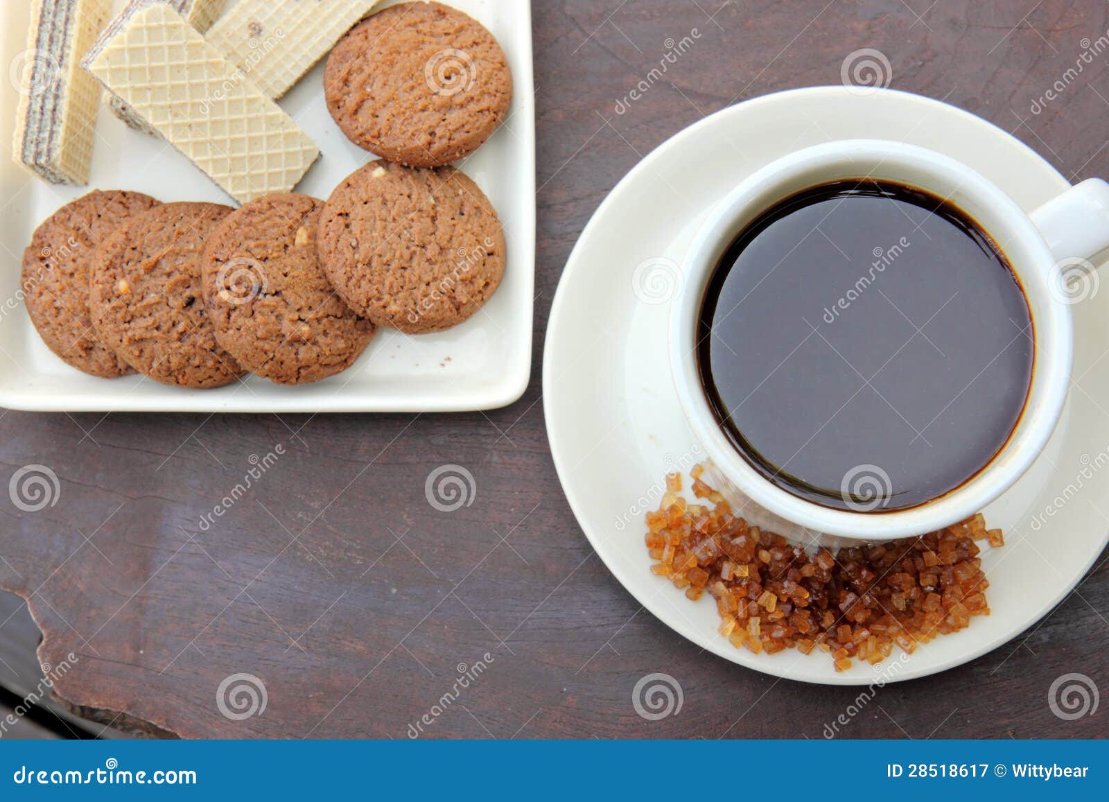 Coffee and snack stock image. Image of froth, milk, office - 28518617