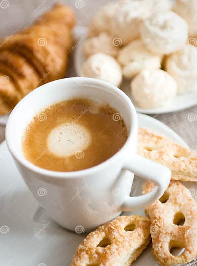 Coffee and snacks stock image. Image of pastry, cafe, dessert - 9118751