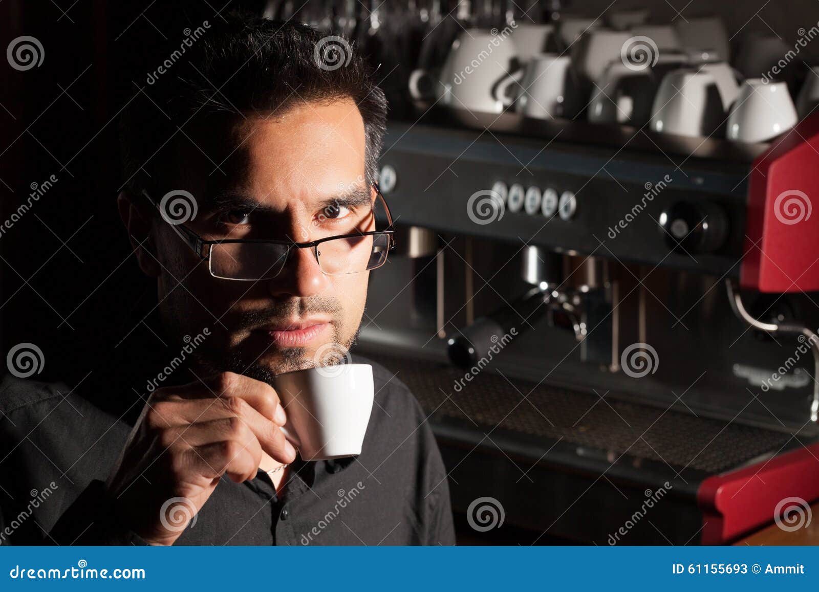 Coffee Sommelier Tasting the Product Stock Image - Image of addiction ...