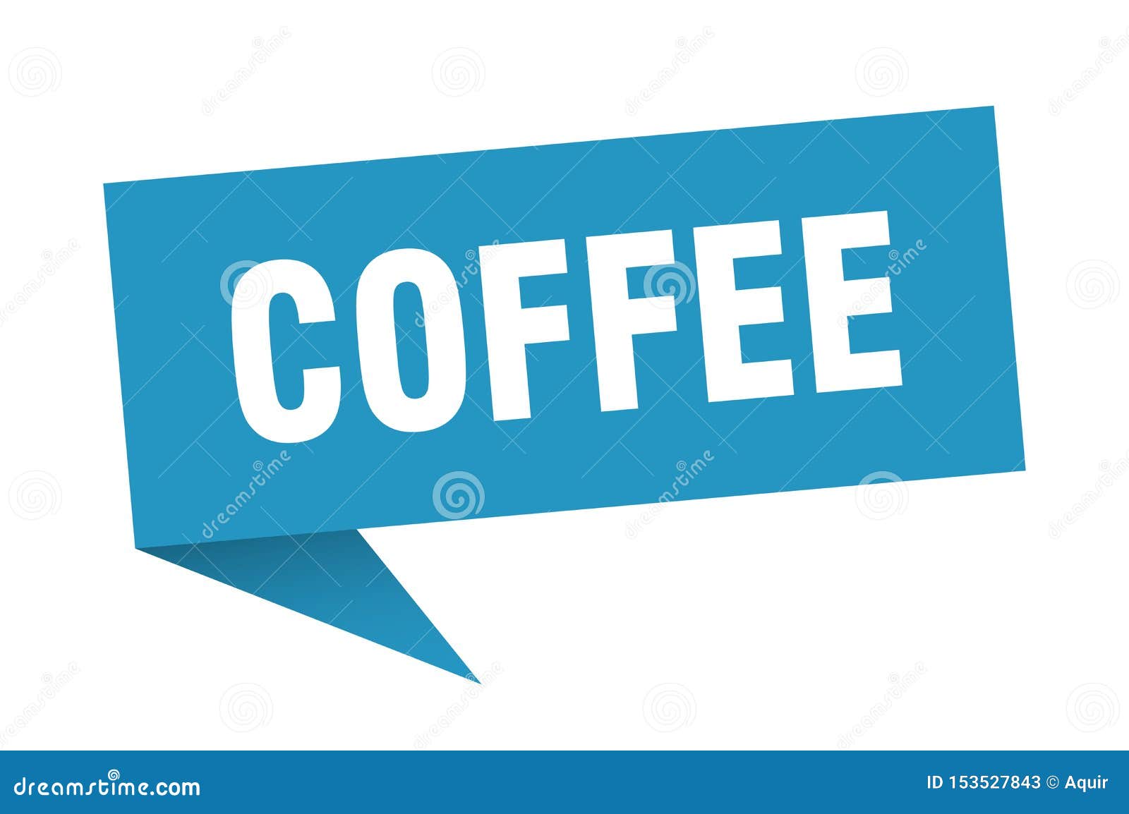 Coffee speech bubble. stock vector. Illustration of isolated - 153527843
