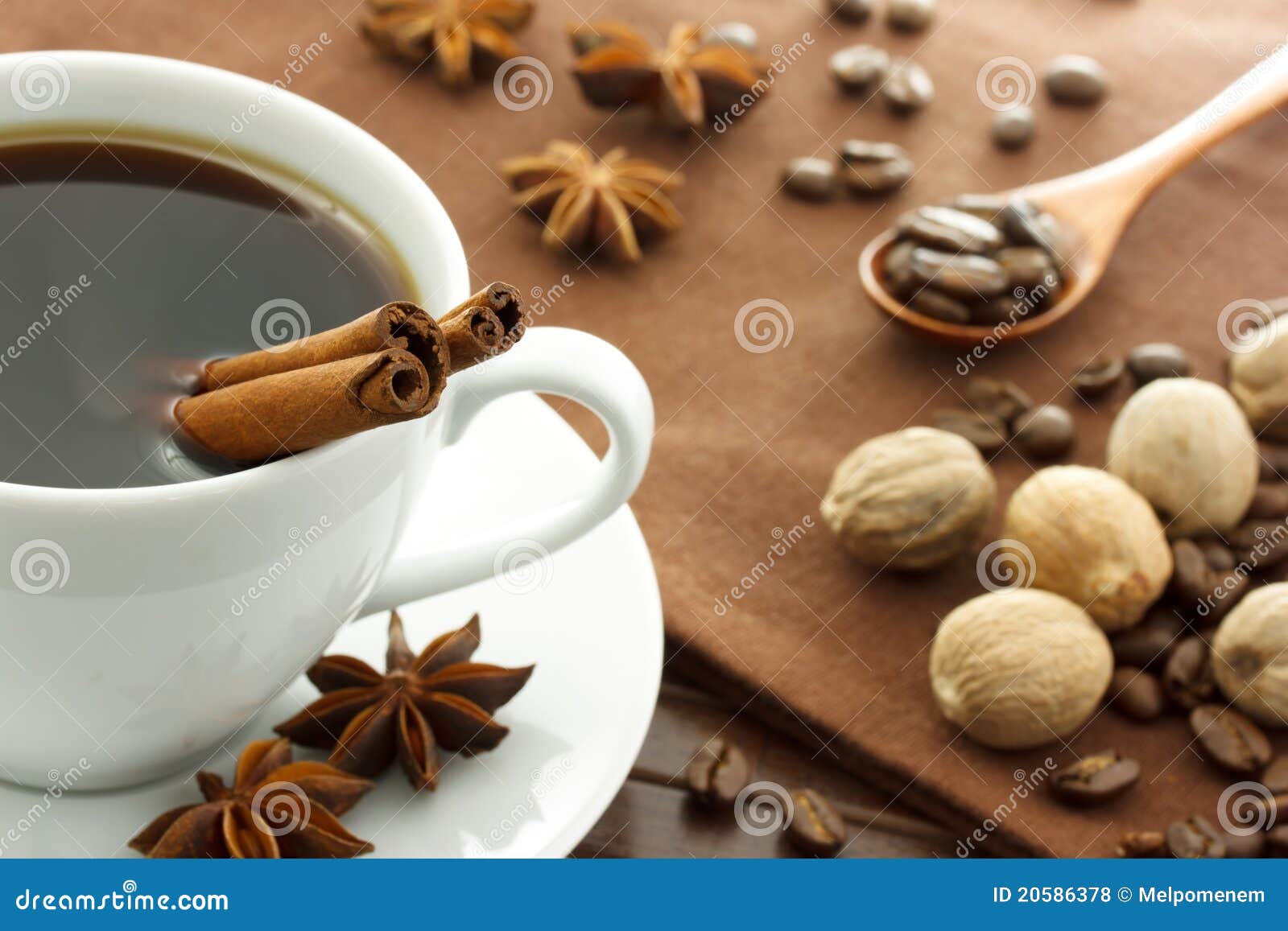 Coffee with spices stock photo. Image of dark, assorted - 20586378