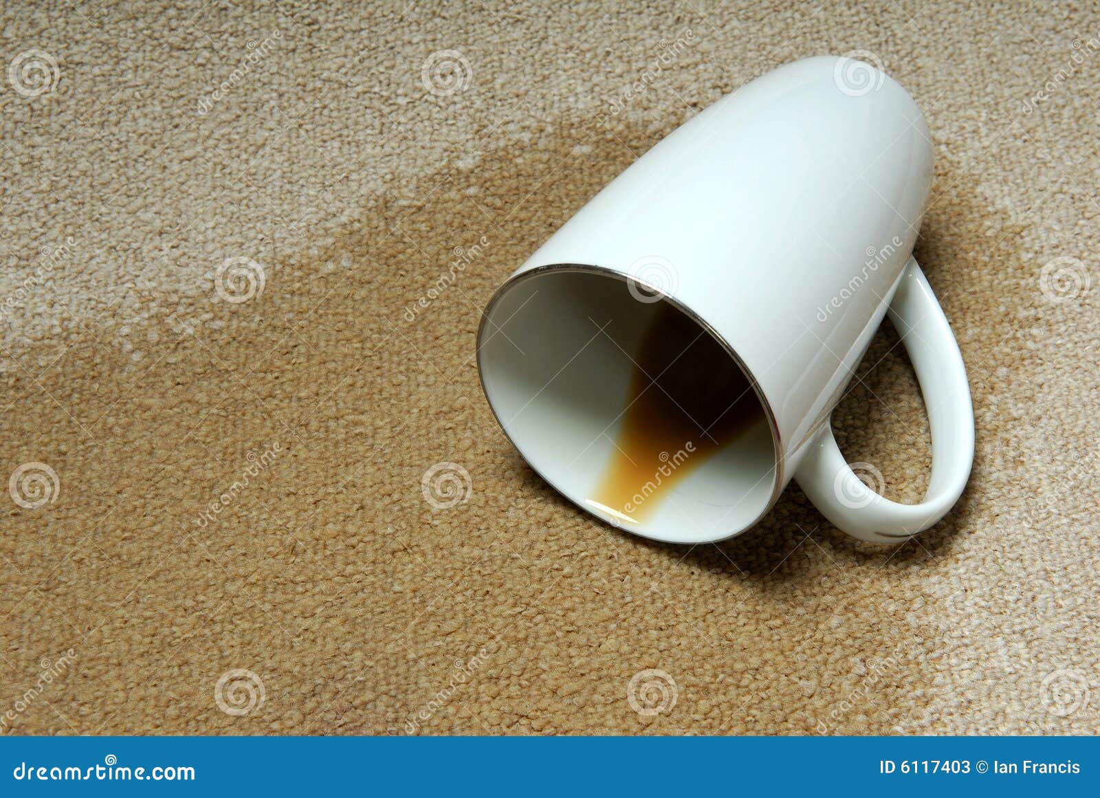 Coffee spilt on carpet stock image. Image of situation - 6117403