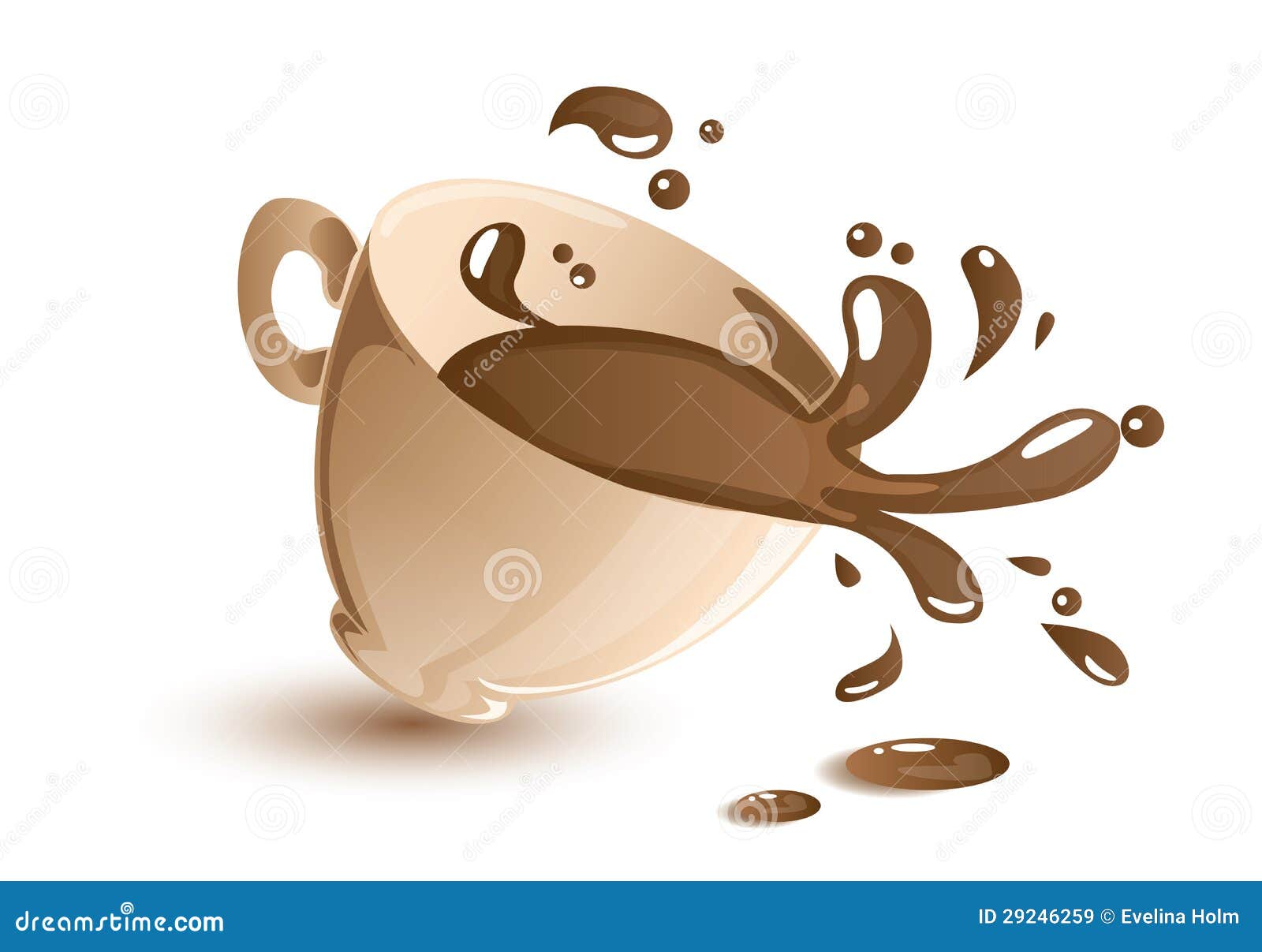 Coffee splash stock vector. Illustration of beverage - 29246259