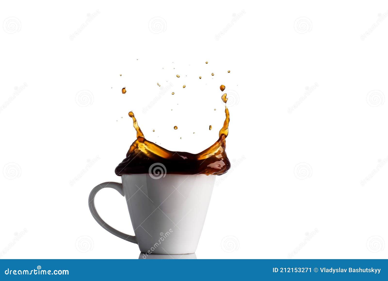 Coffee splash from a cup stock image. Image of roasted - 212153271