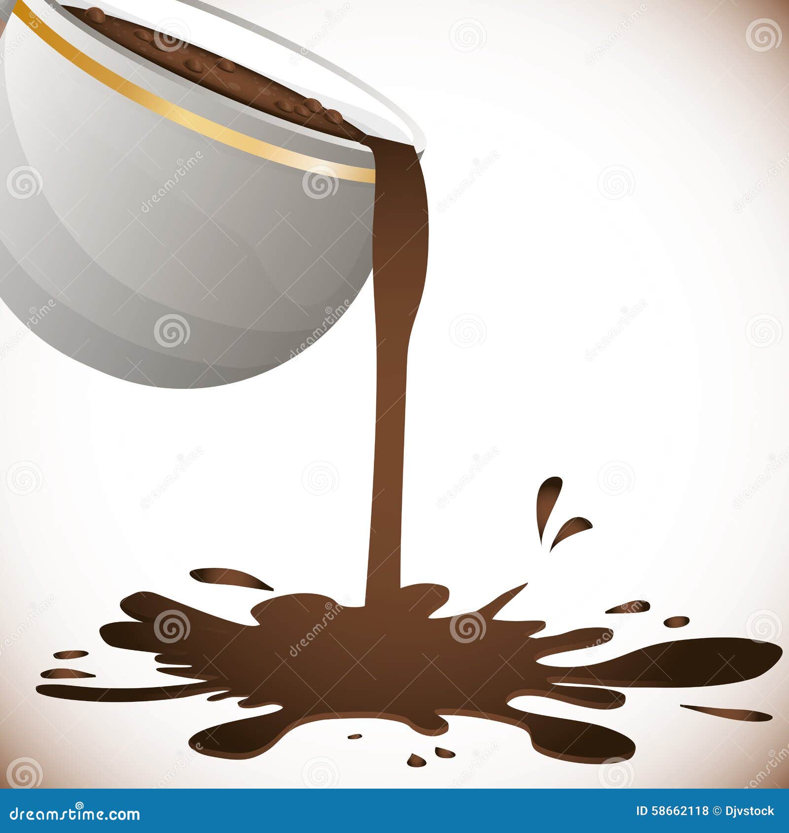 Coffee splash design stock vector. Illustration of restaurant - 58662118