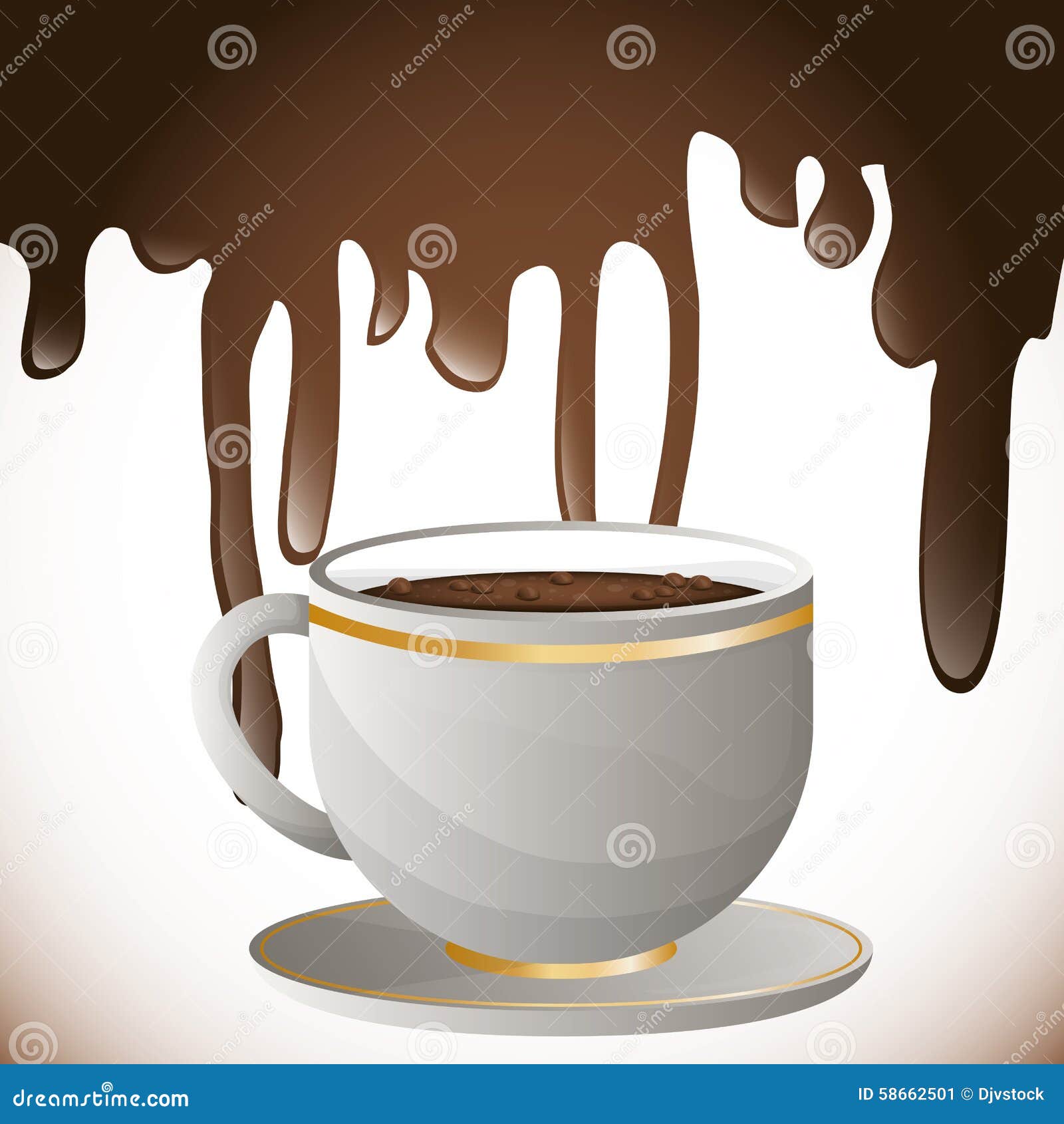 Coffee splash design stock vector. Illustration of gastronomy - 58662501