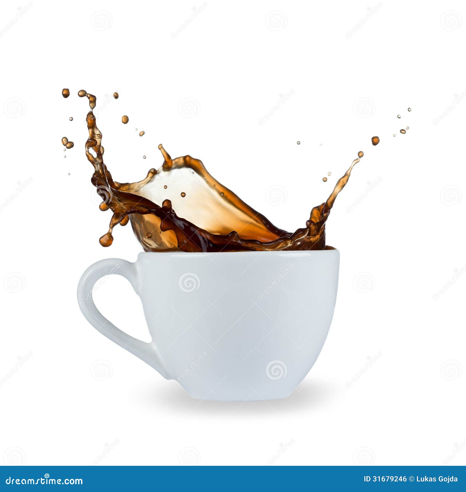 Coffee splash stock photo. Image of morning, outflank - 31679246