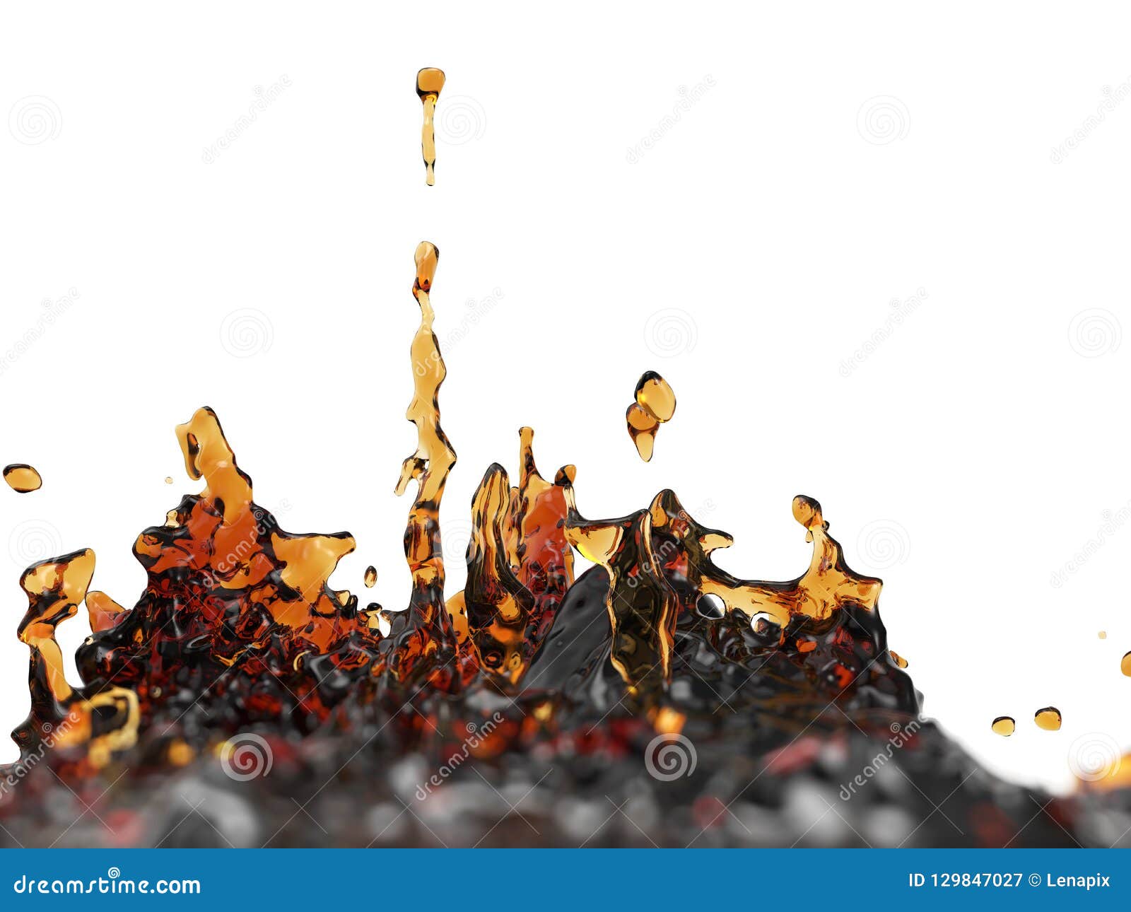 Coffee Splash with White Background Stock Illustration - Illustration ...