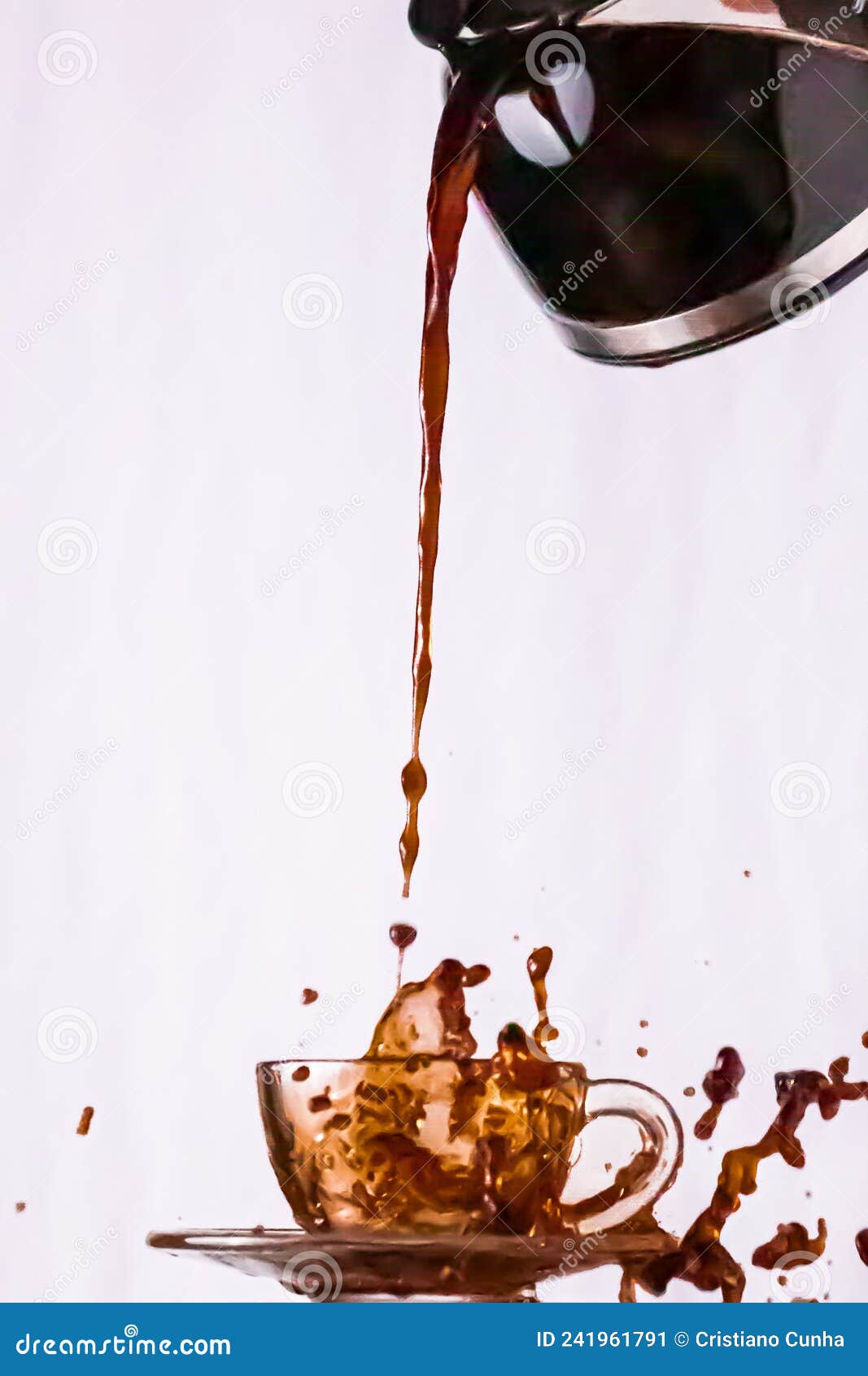 Coffee Splashing in the Cup Stock Image - Image of breakfast, splash ...