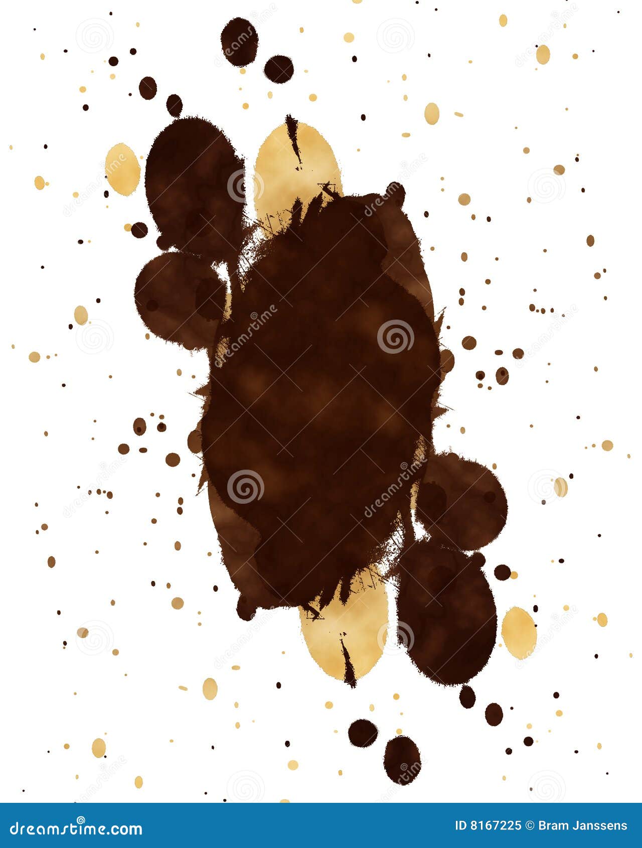 Coffee splatter stock illustration. Illustration of cappuchino - 8167225