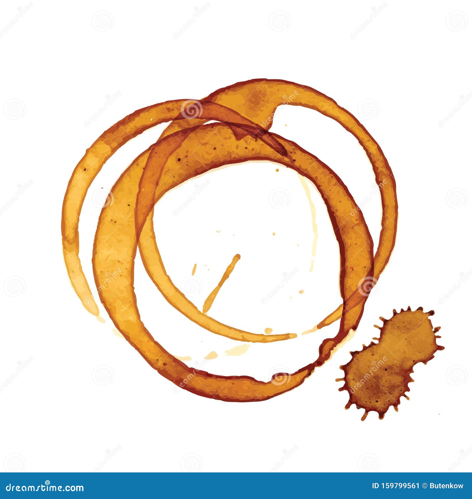 Coffee Splatter. Vector Illustration On White Background ...