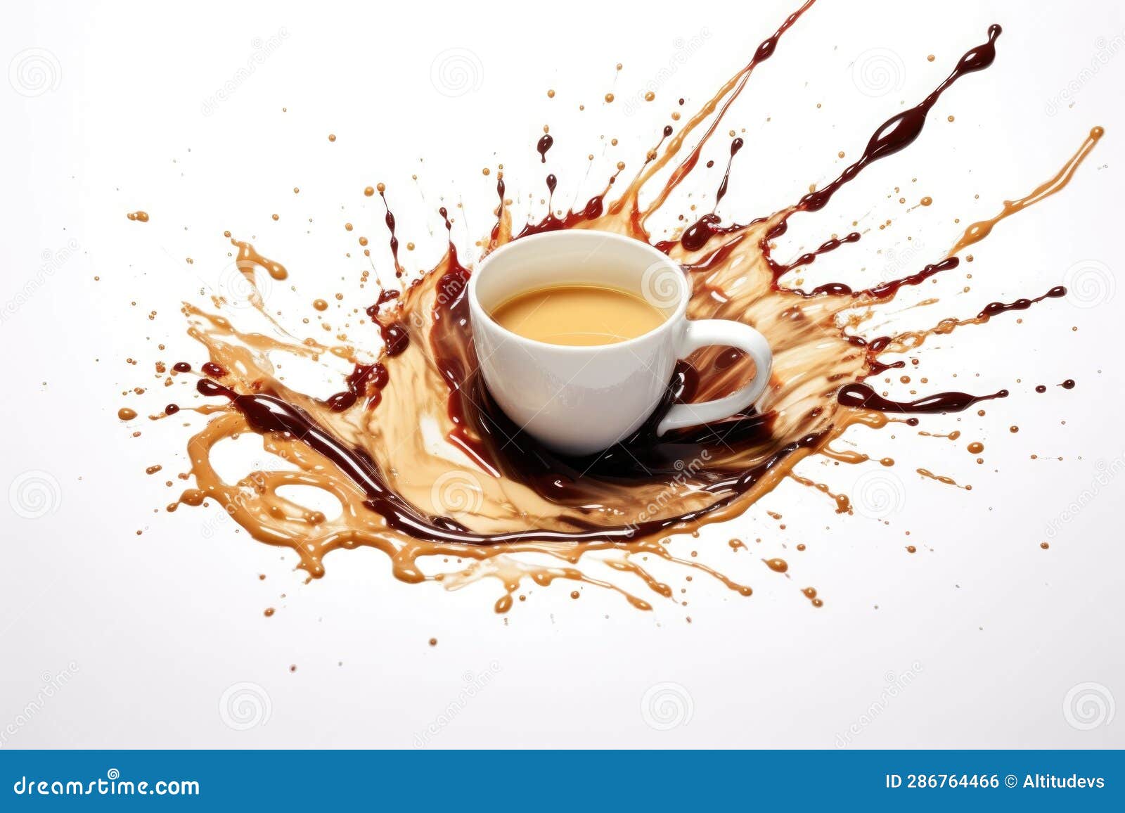 Coffee Splatter. Vector Illustration On White Background ...