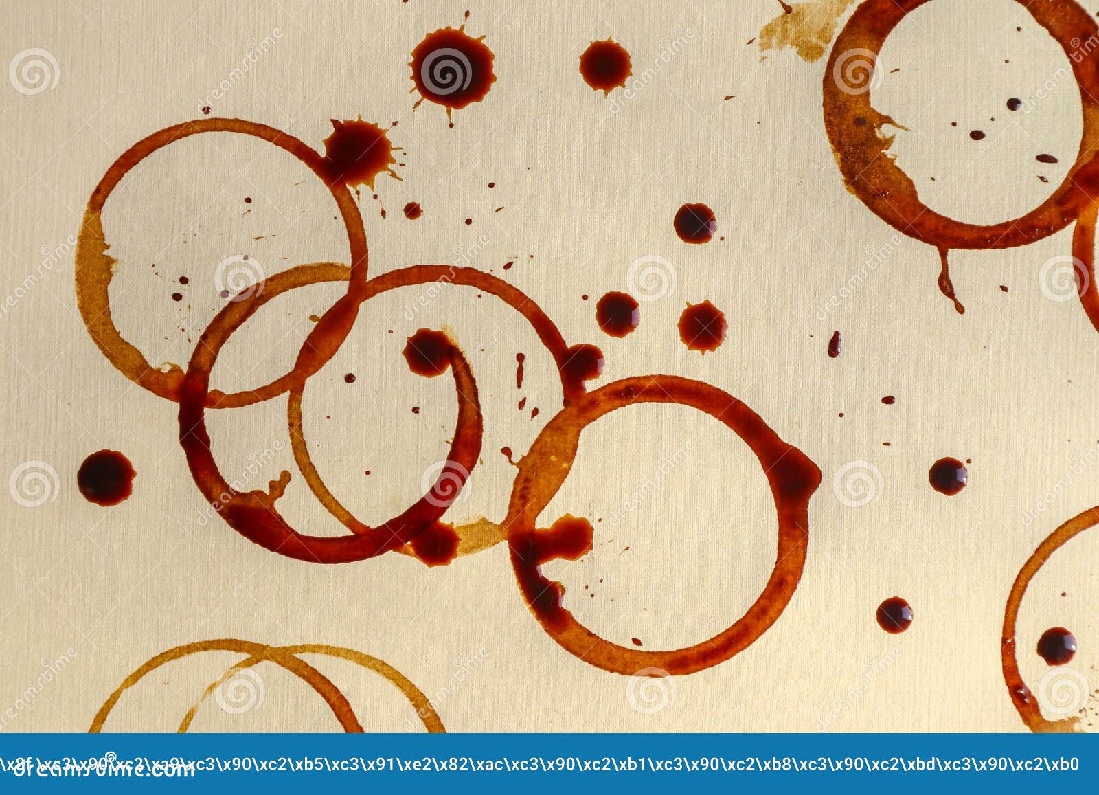 Coffee Spots and Splashes on Paper Stock Photo - Image of holes, messy ...