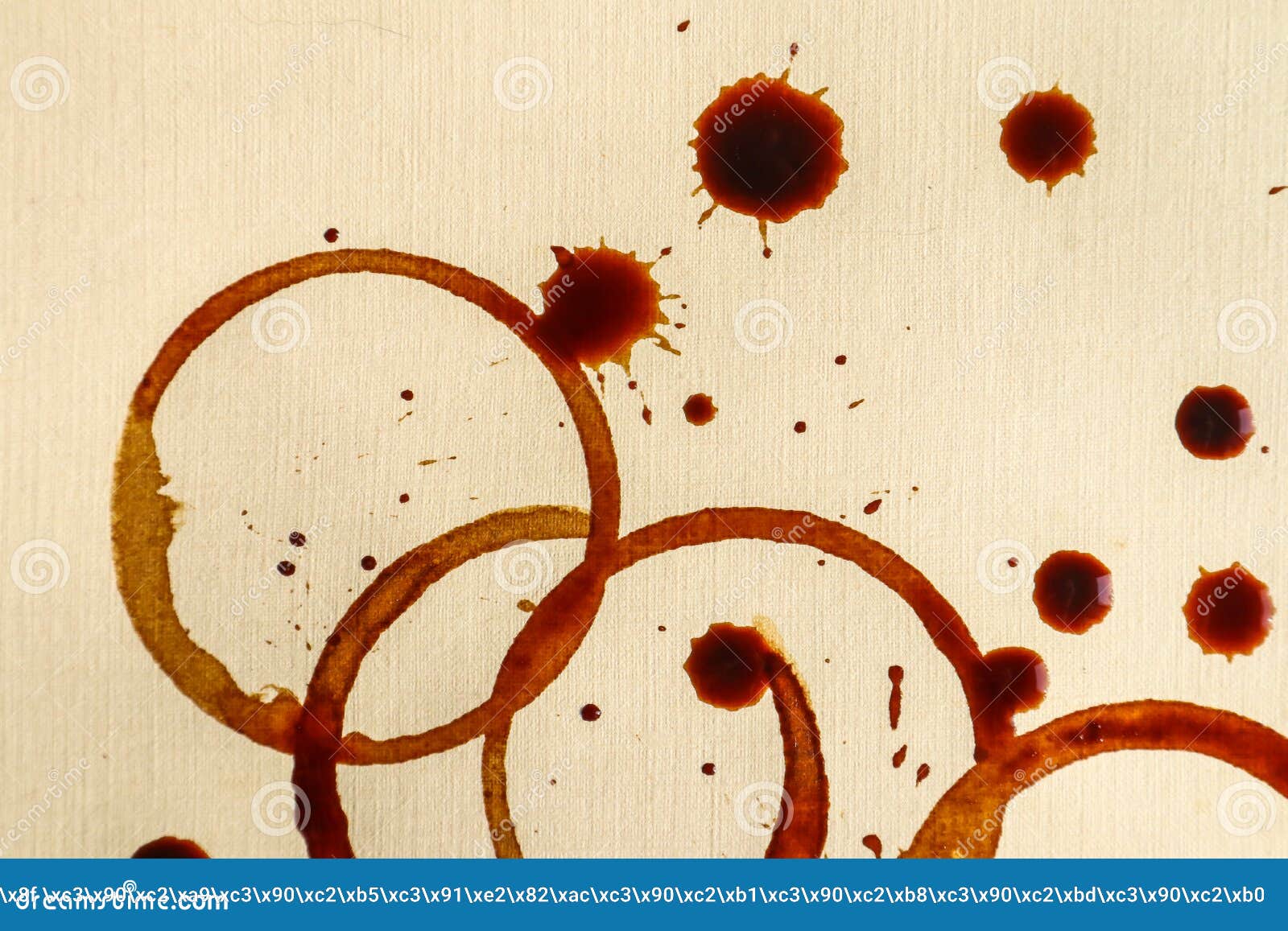 Coffee Spots and Splashes on Paper Stock Image - Image of beverage ...