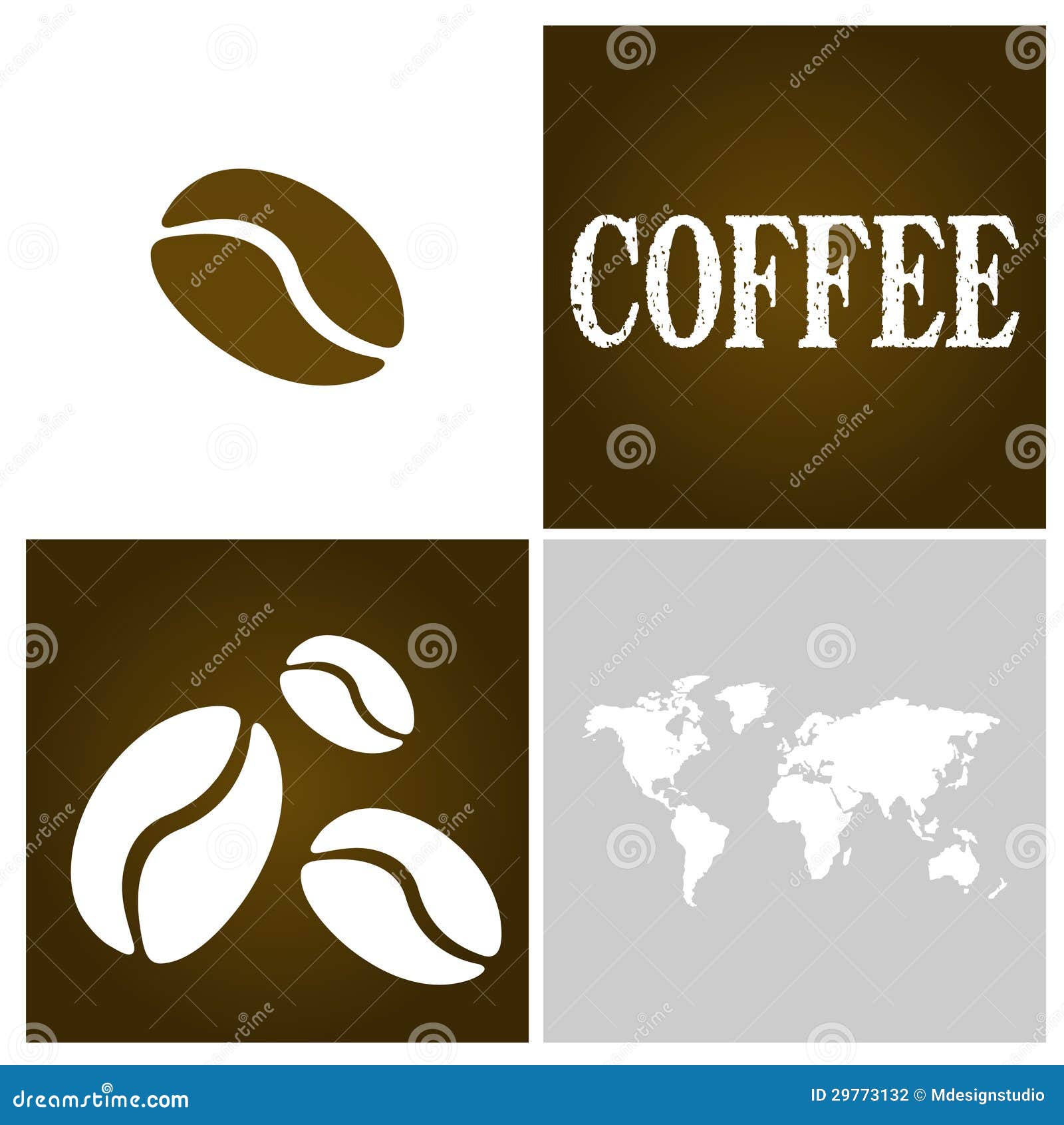 Coffee square picture stock illustration. Illustration of design - 29773132
