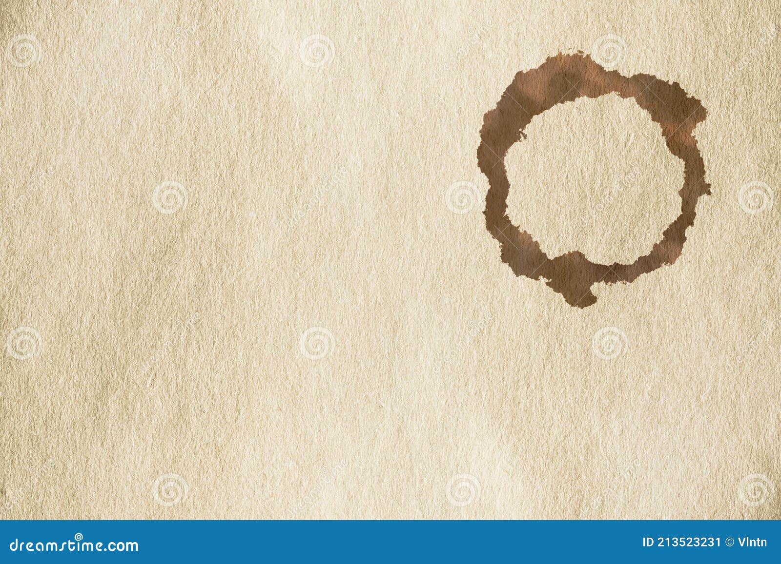 Coffee stain on paper stock image. Image of pattern - 213523231