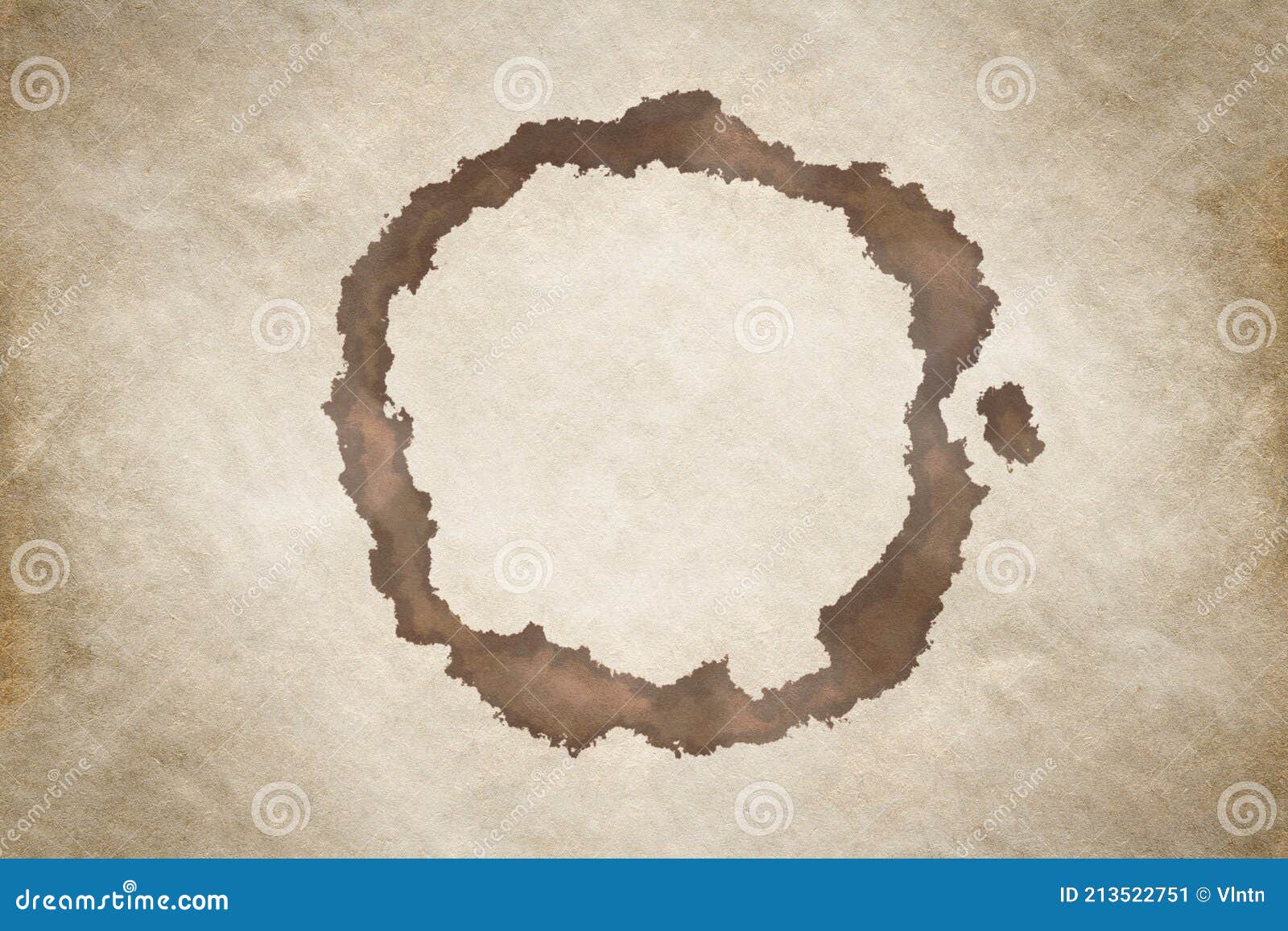 Coffee stain on paper stock image. Image of empty, drips - 213522751