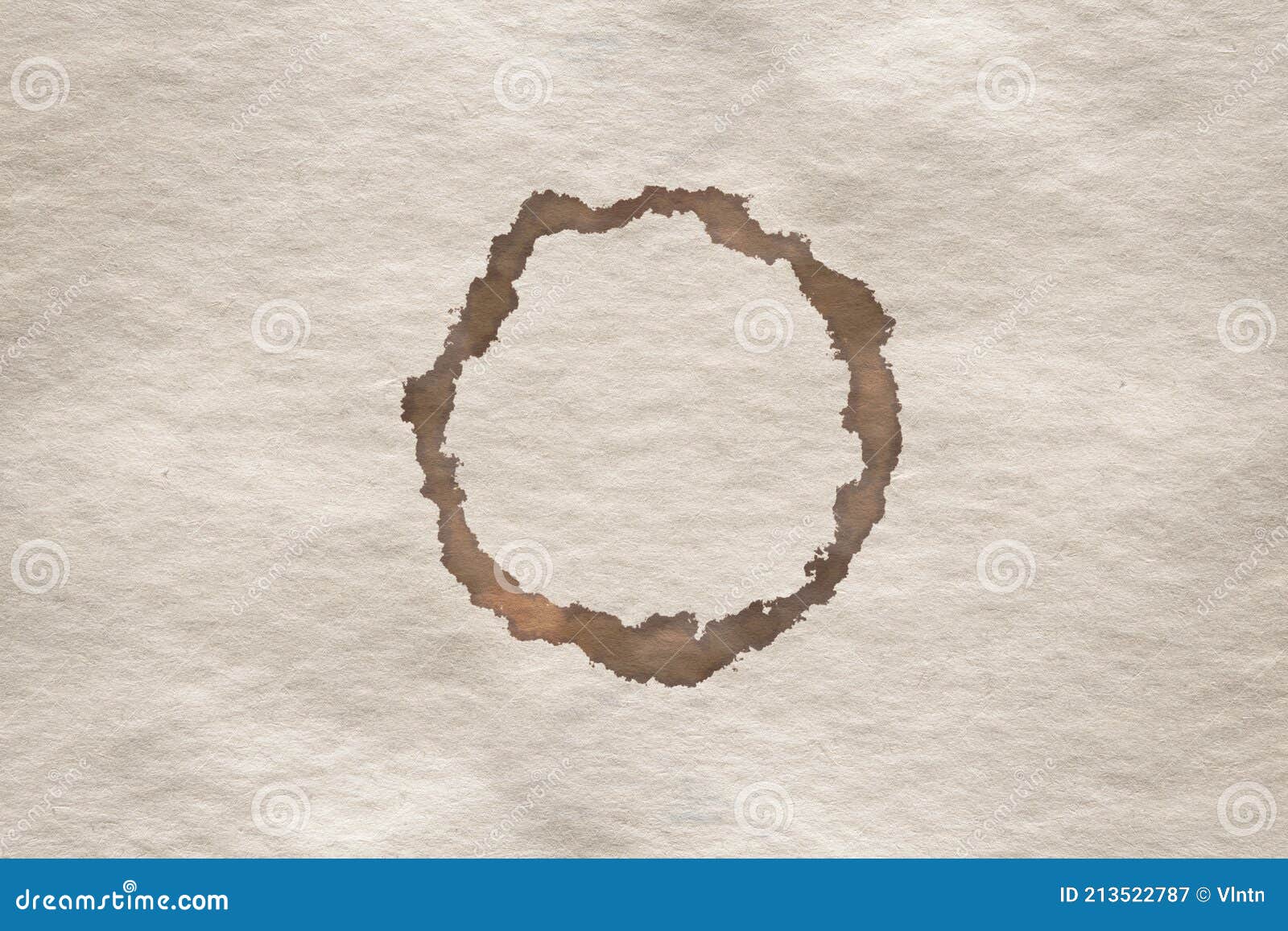 Coffee stain on paper stock image. Image of page, texture - 213522787