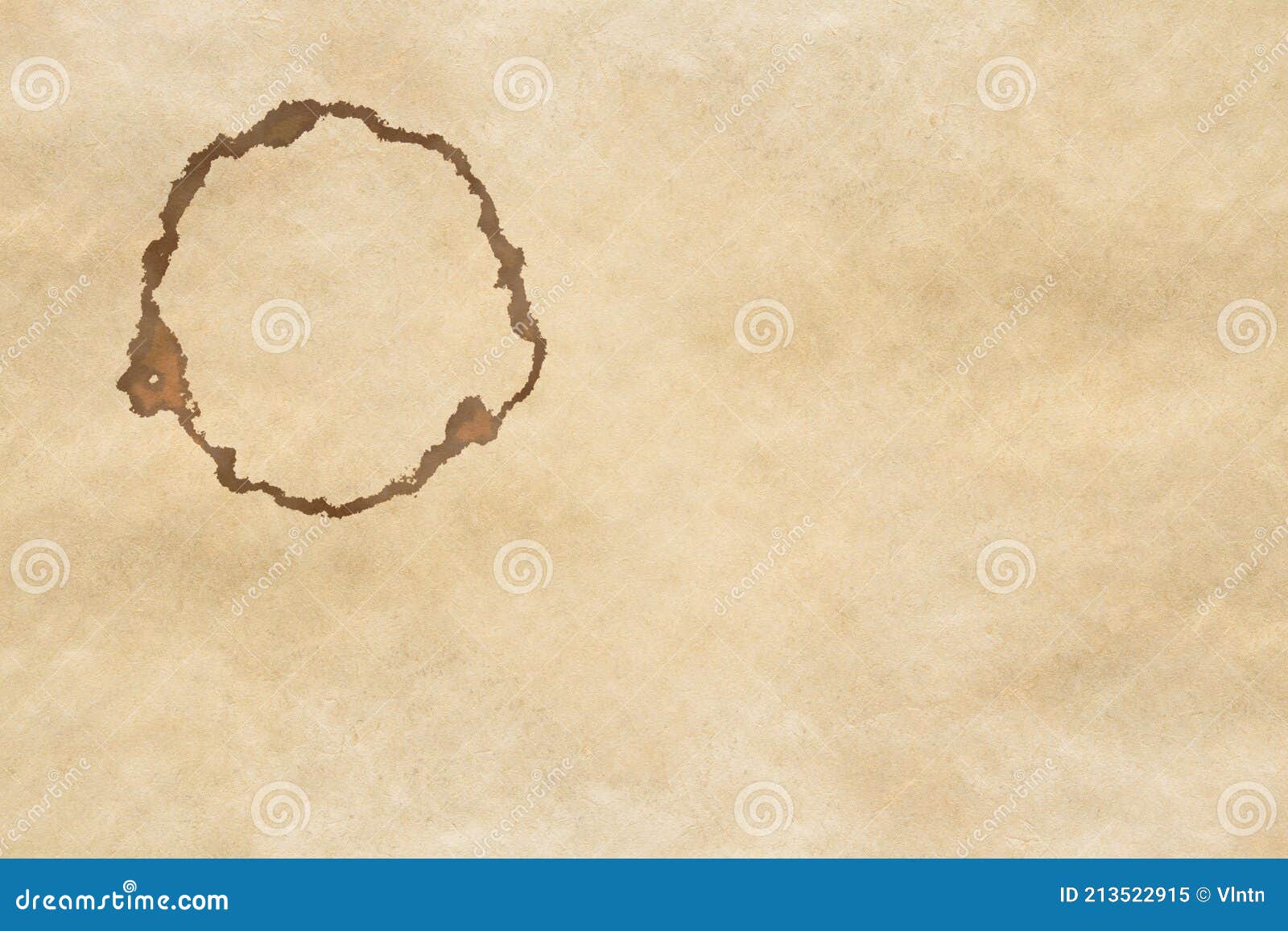 Coffee stain on paper stock image. Image of sheet, drips - 213522915
