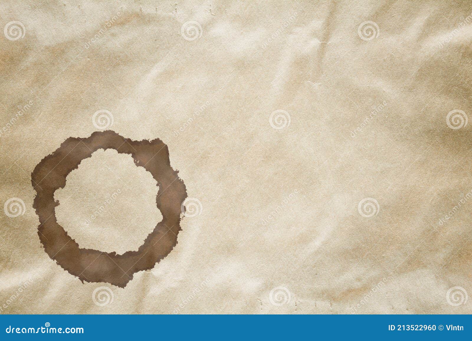 Coffee stain on paper stock photo. Image of beige, sheet - 213522960