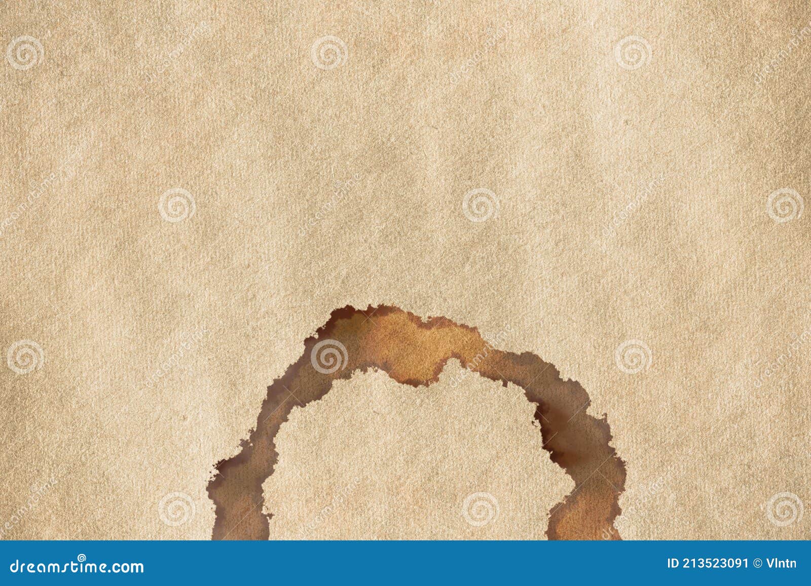 Coffee stain on paper stock image. Image of stain, pattern - 213523091