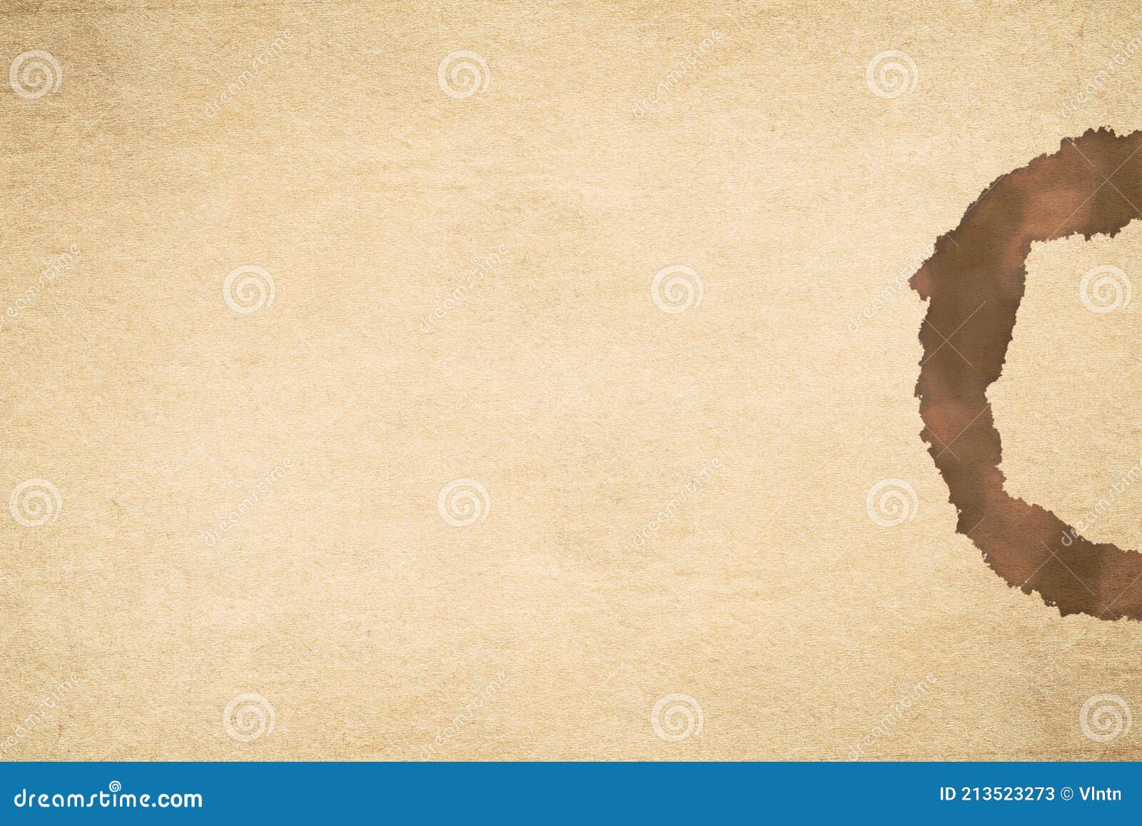 Coffee stain on paper stock image. Image of dirt, texture - 213523273