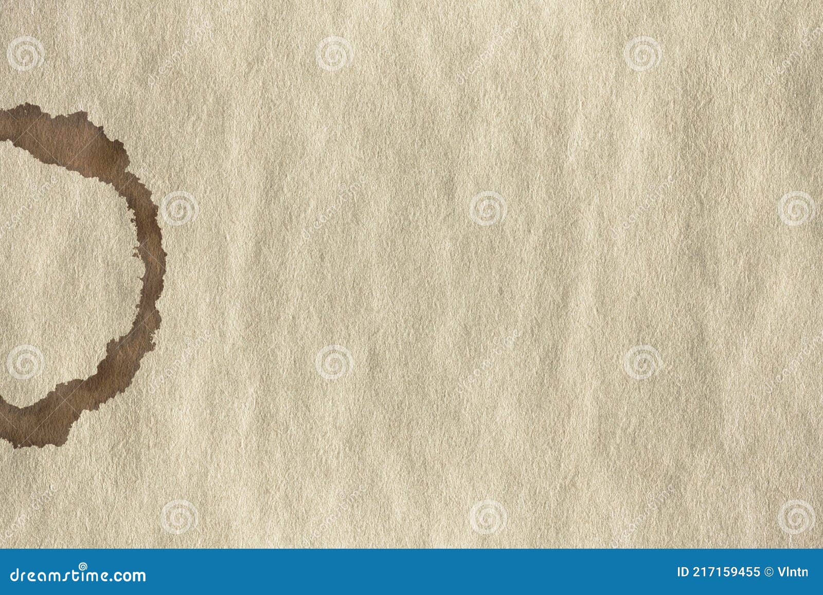 Coffee stain on paper stock image. Image of drink, retro - 217159455