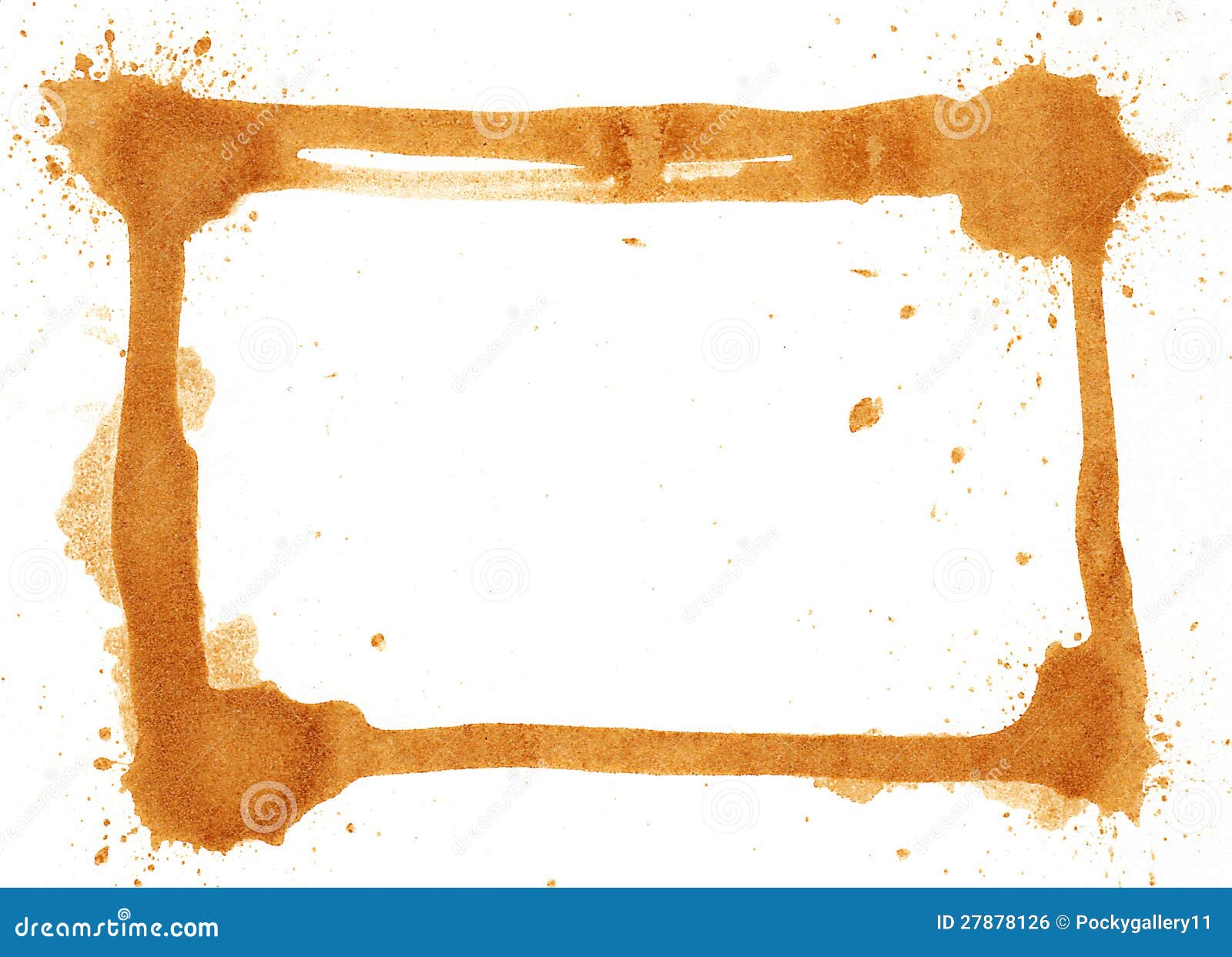 Coffee stained frame stock photo. Image of coffee, handmade - 27878126
