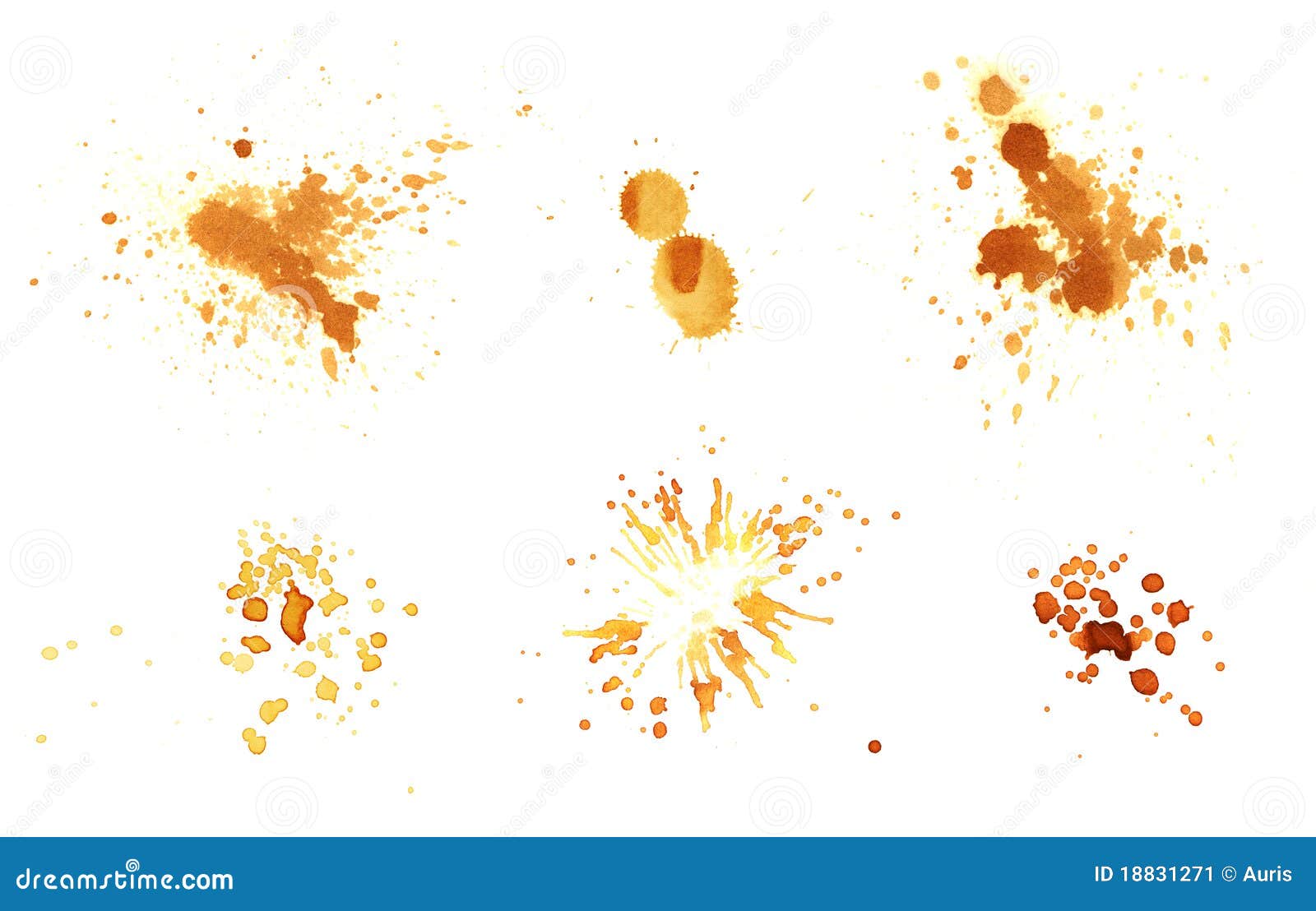 Coffee stains stock illustration. Illustration of outline - 18831271