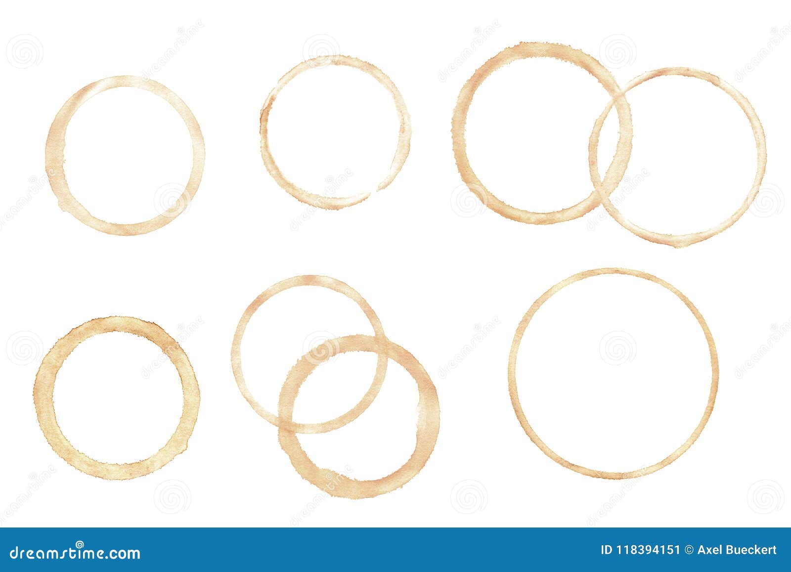 Coffee Stains Marks or Rings Stock Illustration - Illustration of round ...