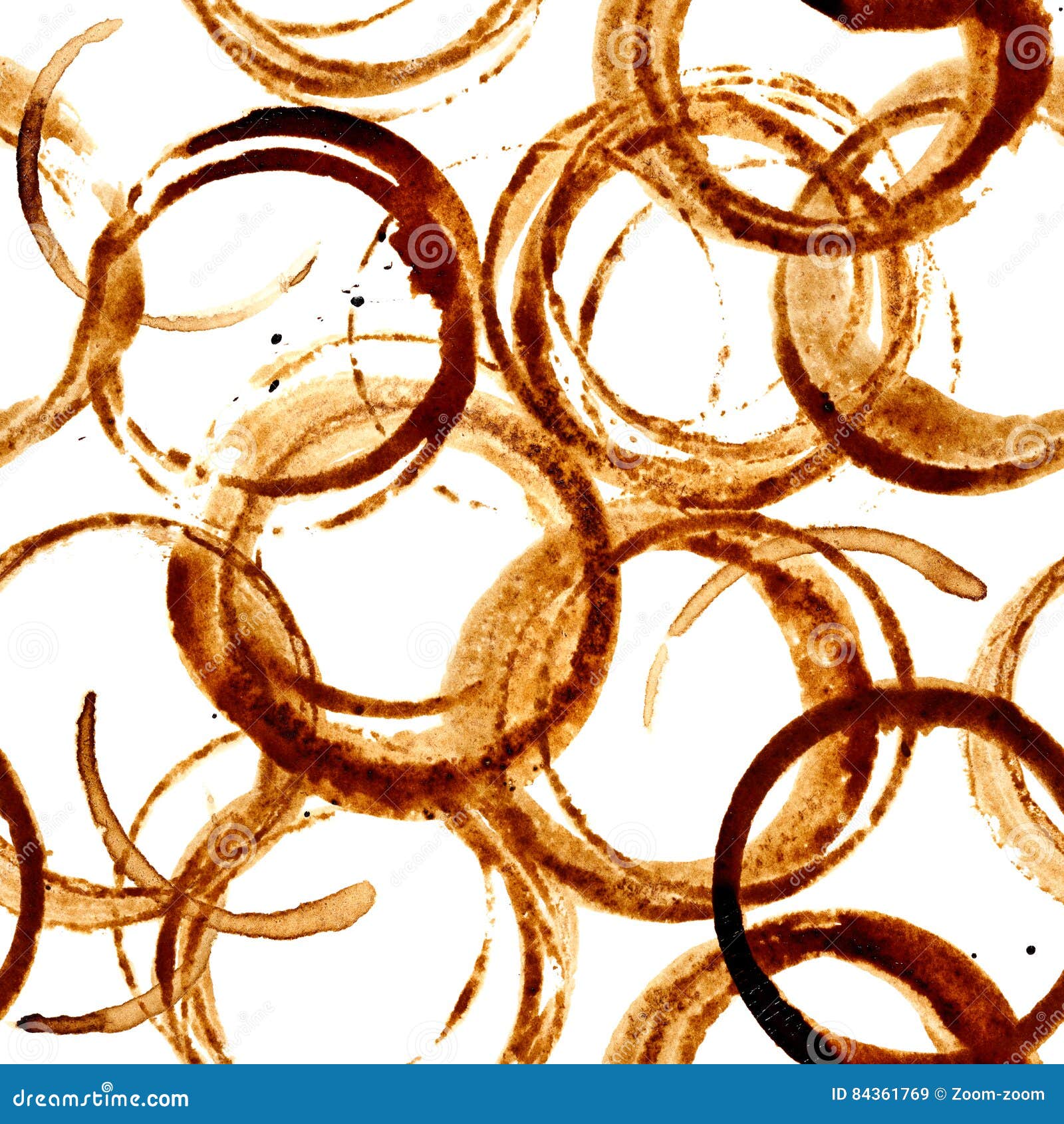 Coffee stains pattern stock illustration. Illustration of composition ...