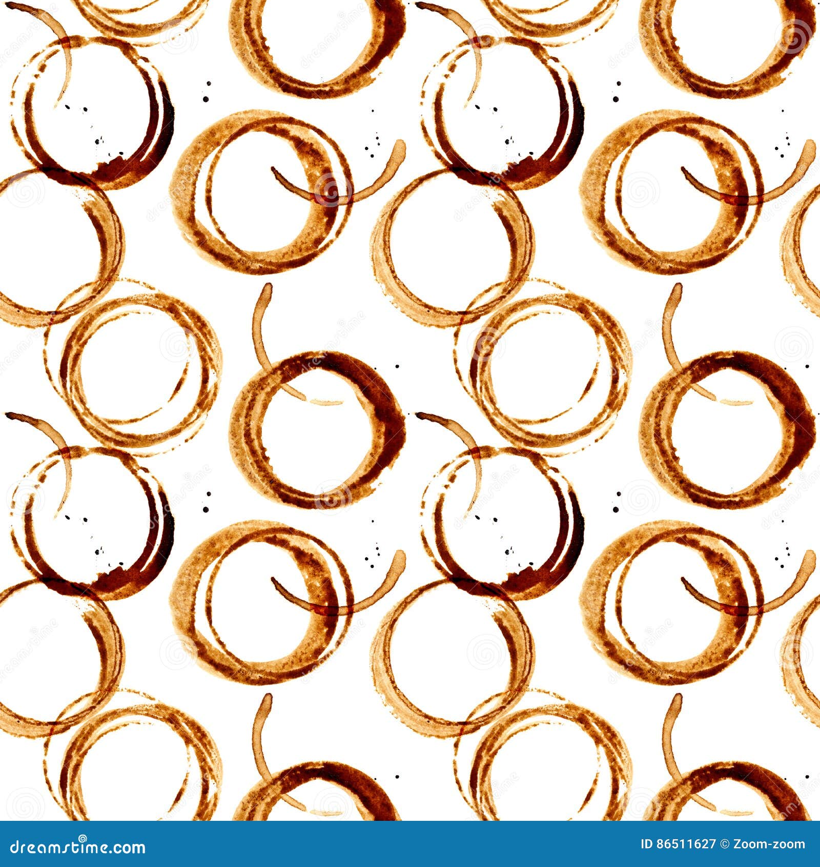 Coffee stains pattern stock illustration. Illustration of blotch - 86511627