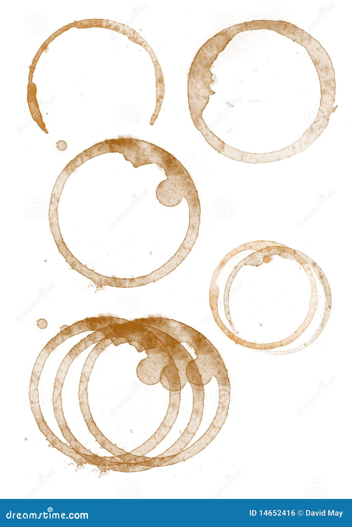 Coffee mug stains stock illustration. Illustration of circles - 14652416