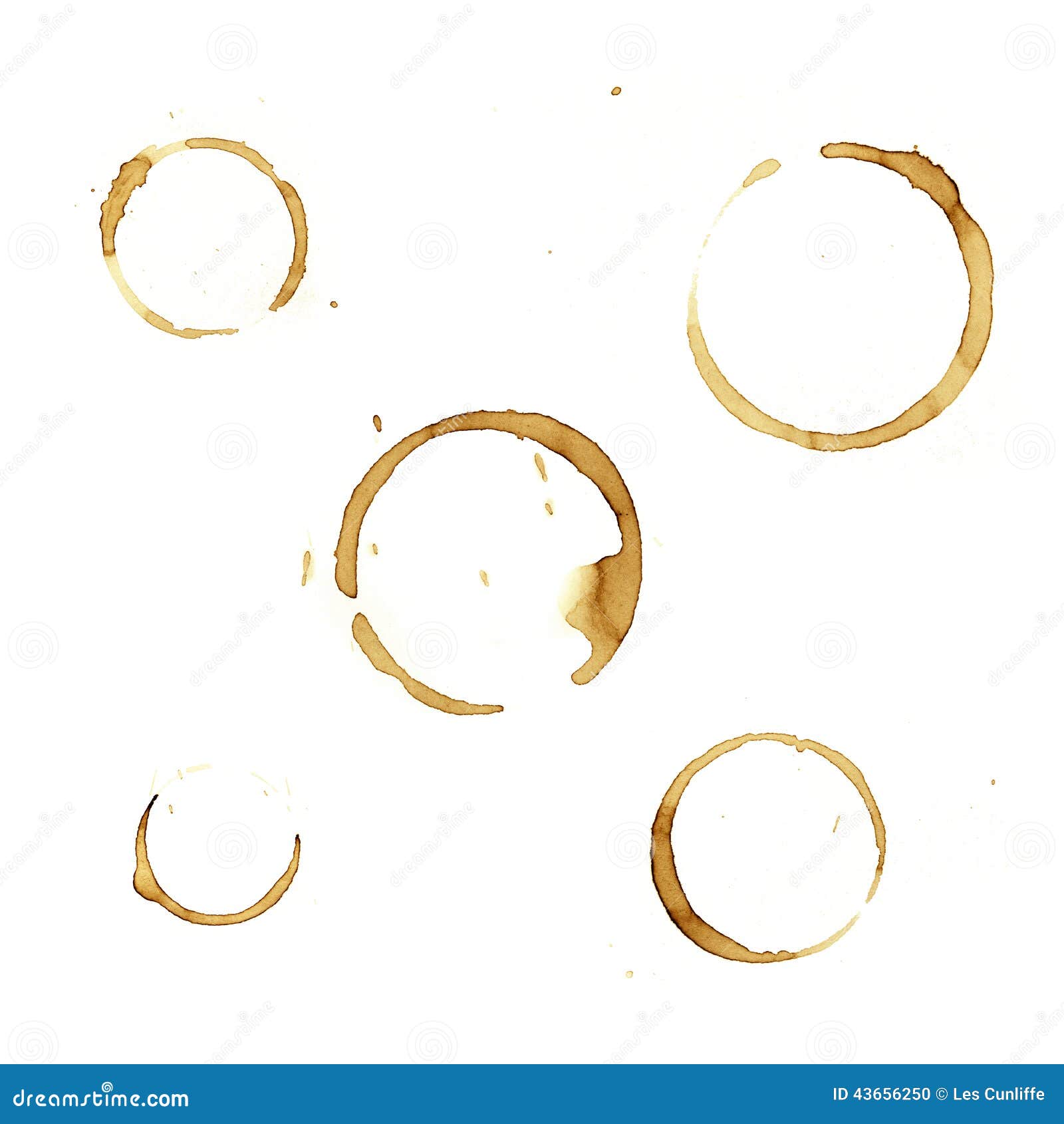 Coffee Stains On Crumpled Paper, Texture, Background Royalty-Free Stock ...