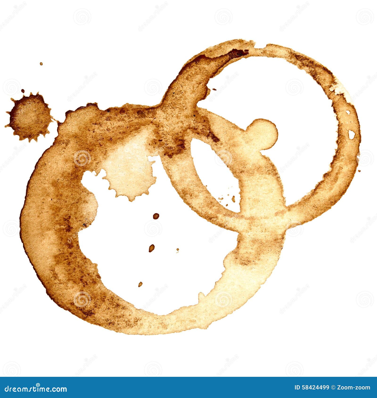 Coffee stains stock illustration. Illustration of raster - 58424499