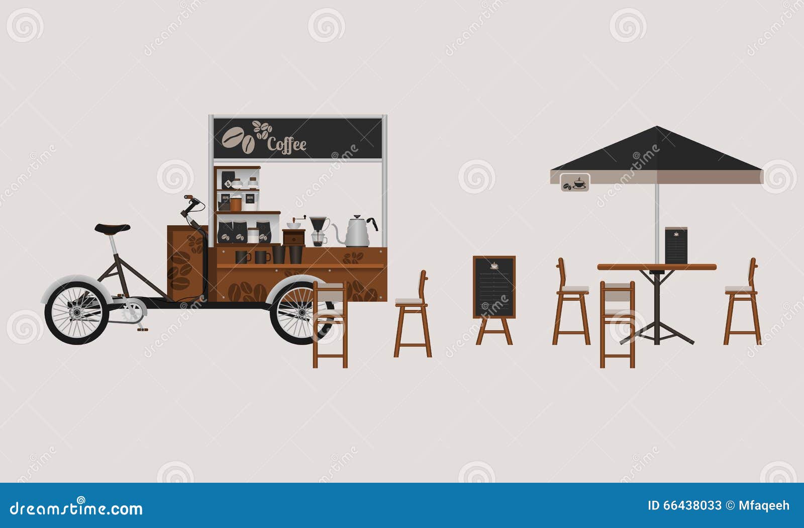 Bicycle Coffee Shop Cafe Logo With Cyclist Riding Bike And Coffee Foam ...