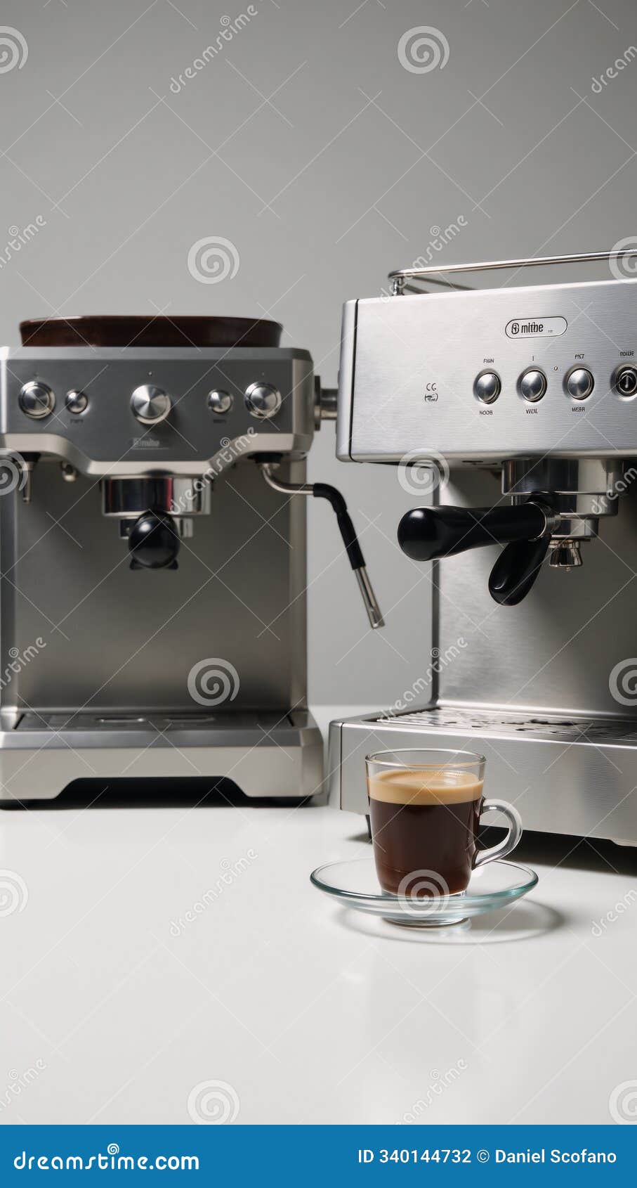 Coffee Station with Espresso Machine and Coffee Maker Stock ...