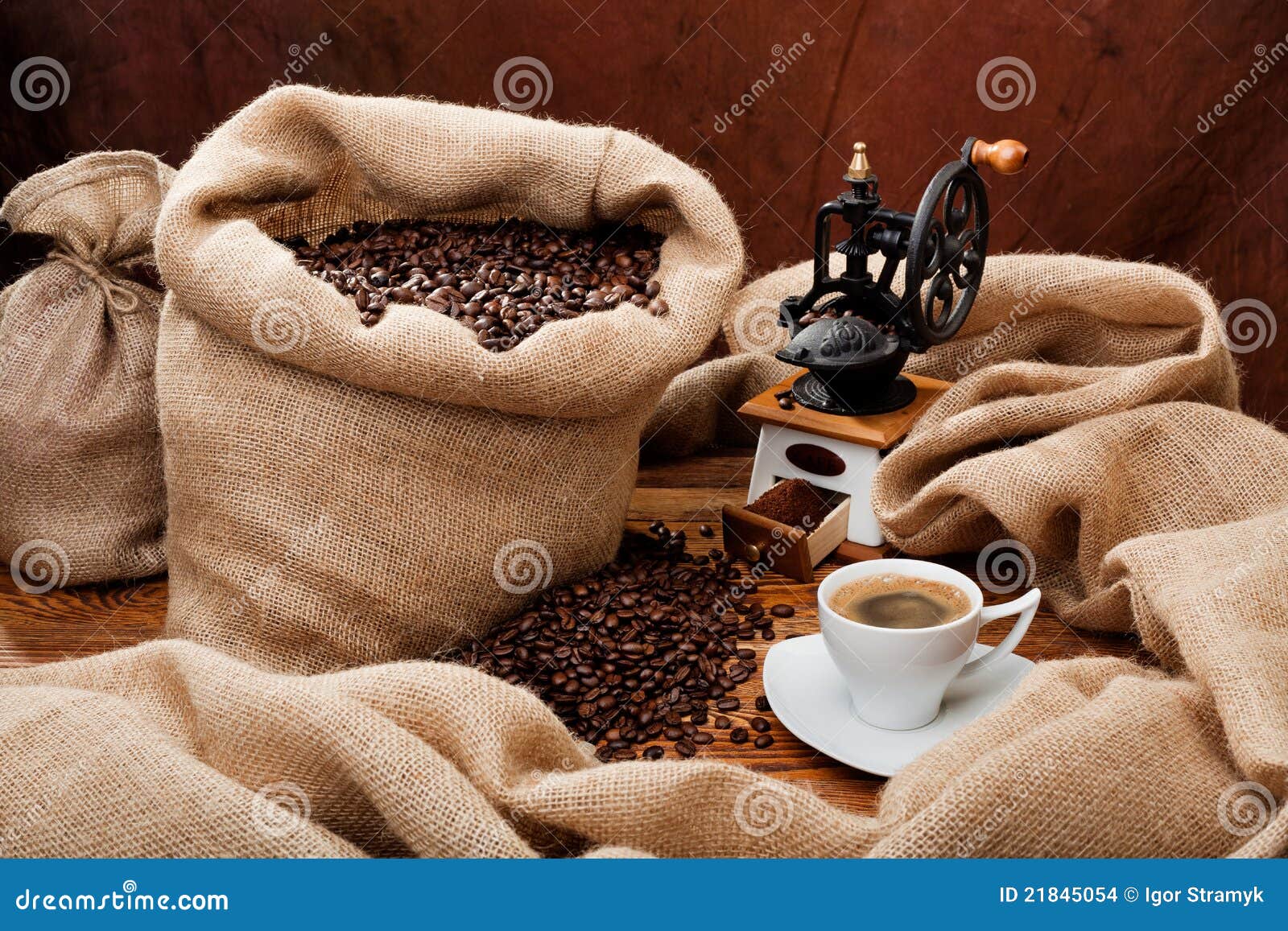Coffee still life stock photo. Image of caffeine, roasted - 21845054