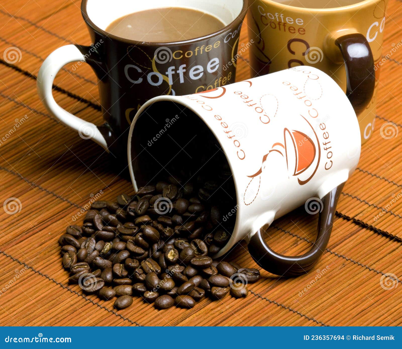 Coffee still life stock photo. Image of beverage, aroma - 236357694