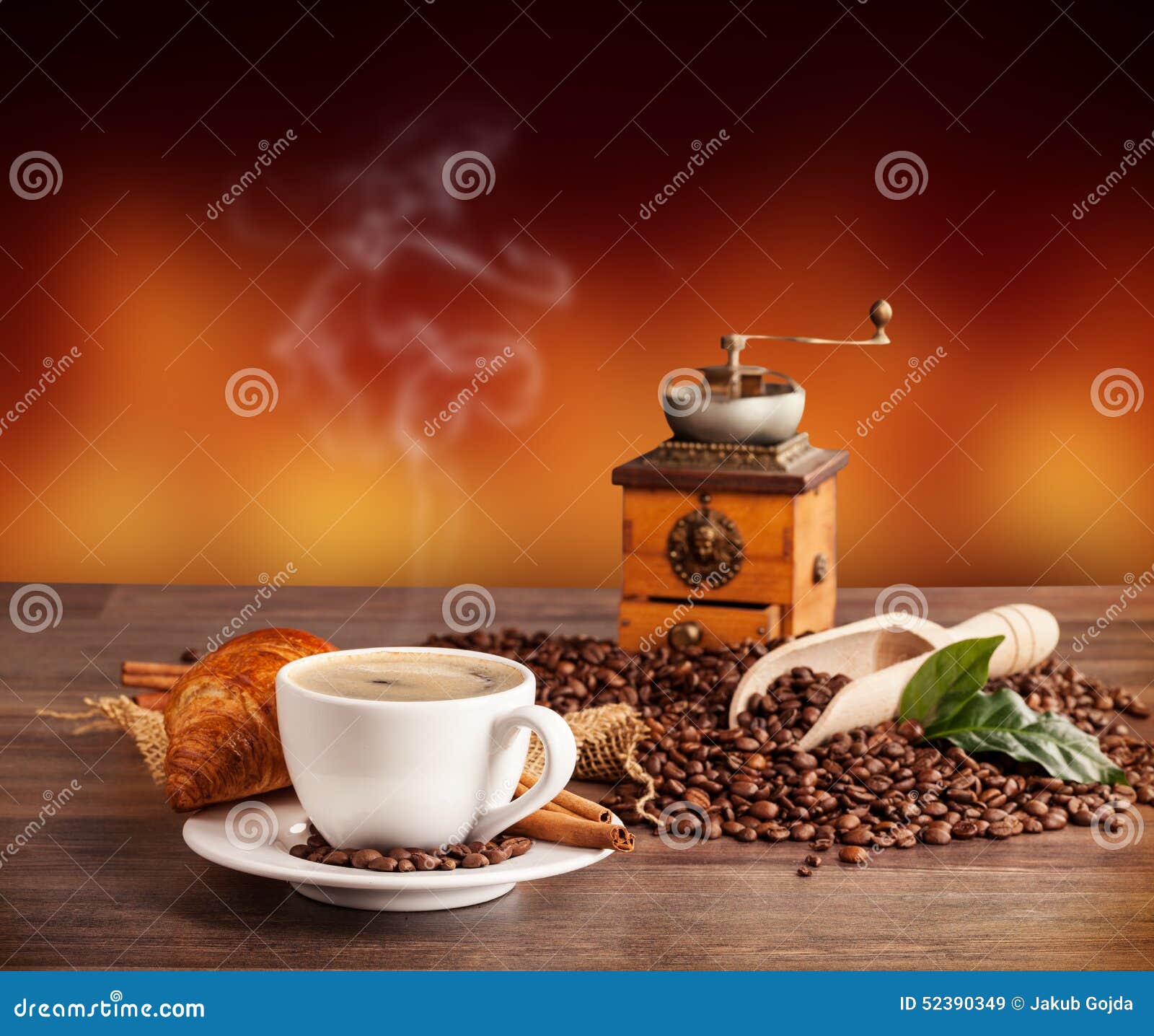Coffee still life stock image. Image of breakfast, break - 52390349