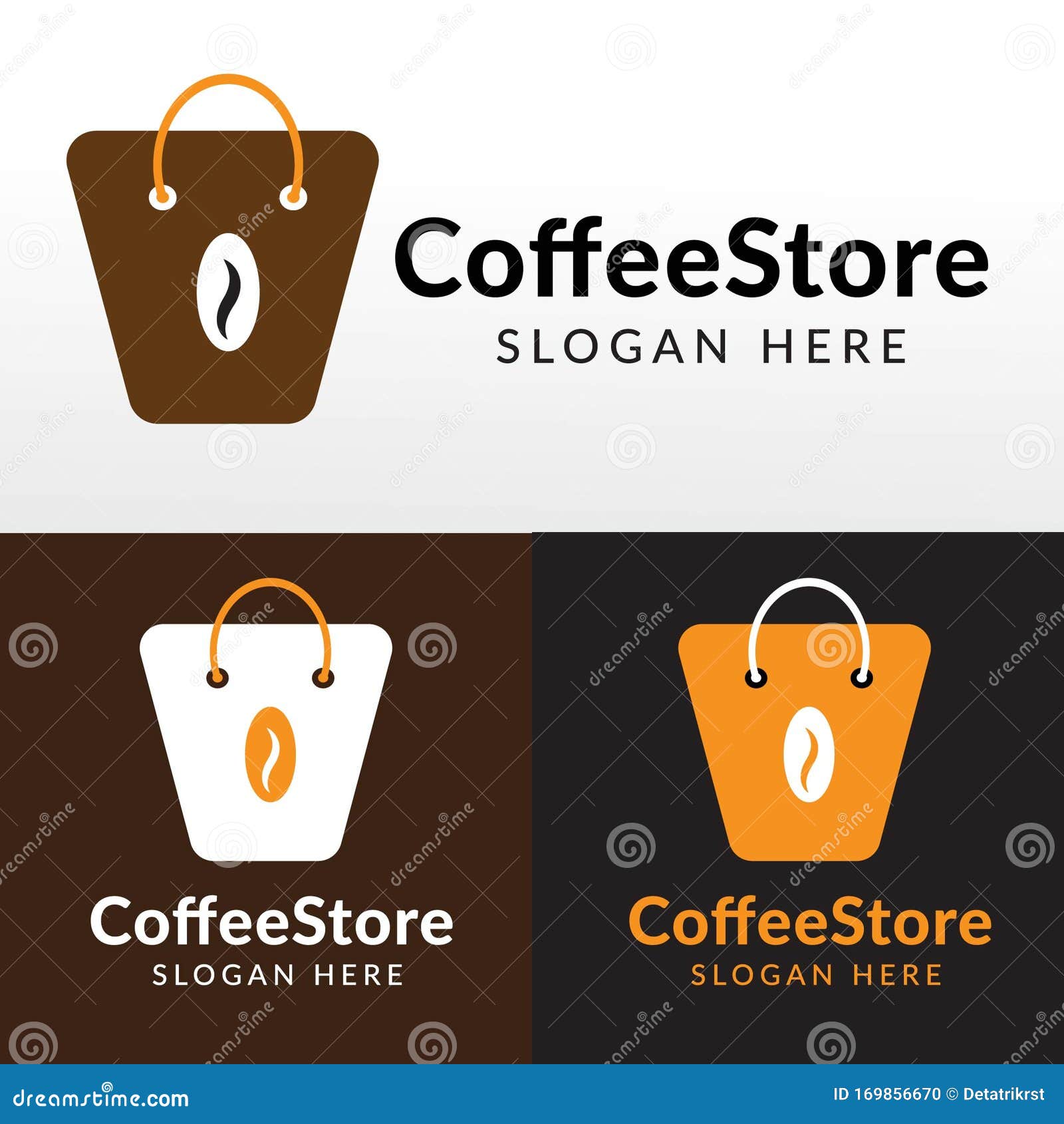 Coffee Store Logo Design Template Design Vector Illustration ...