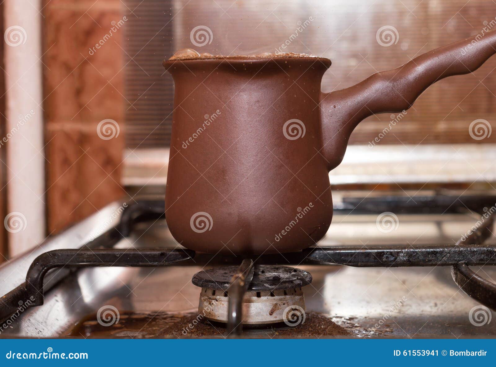 Coffee on the stove stock image. Image of breakfast, antidepressant ...