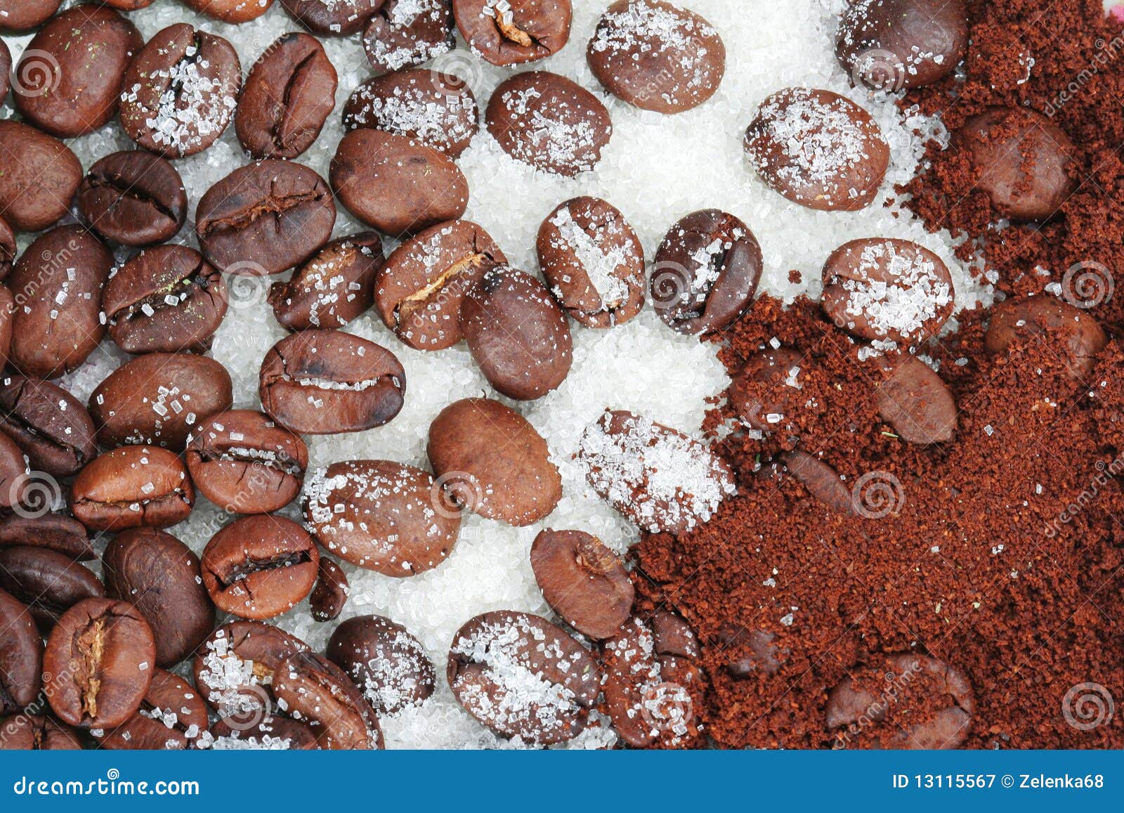 Coffee and sugar stock image. Image of black, texture - 13115567